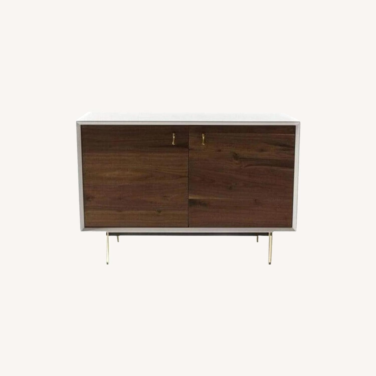 Organic Modernism 2 Door / Shelf Credenza - AptDeco