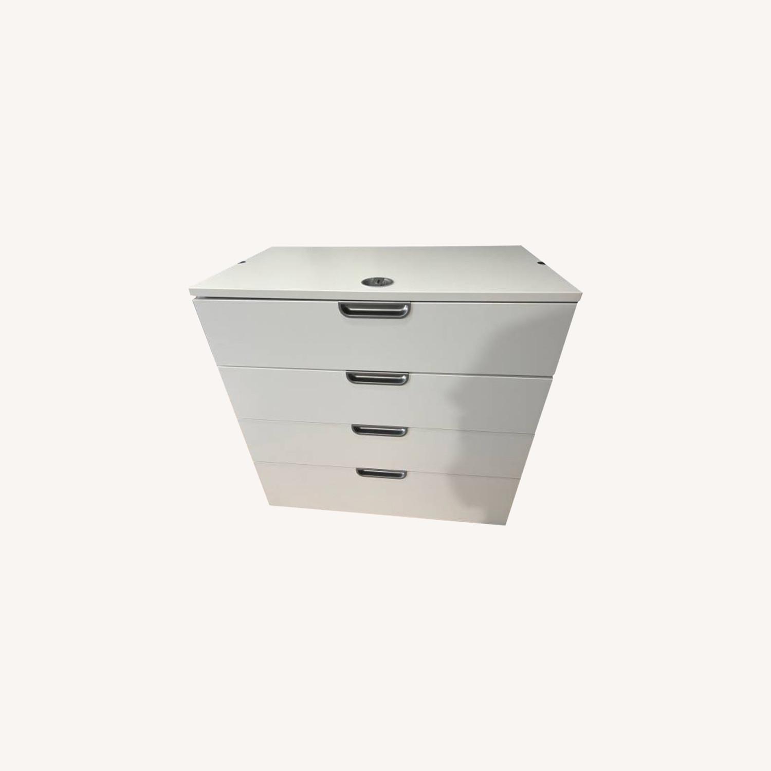 White IKEA Galant Drawer Unit - AptDeco