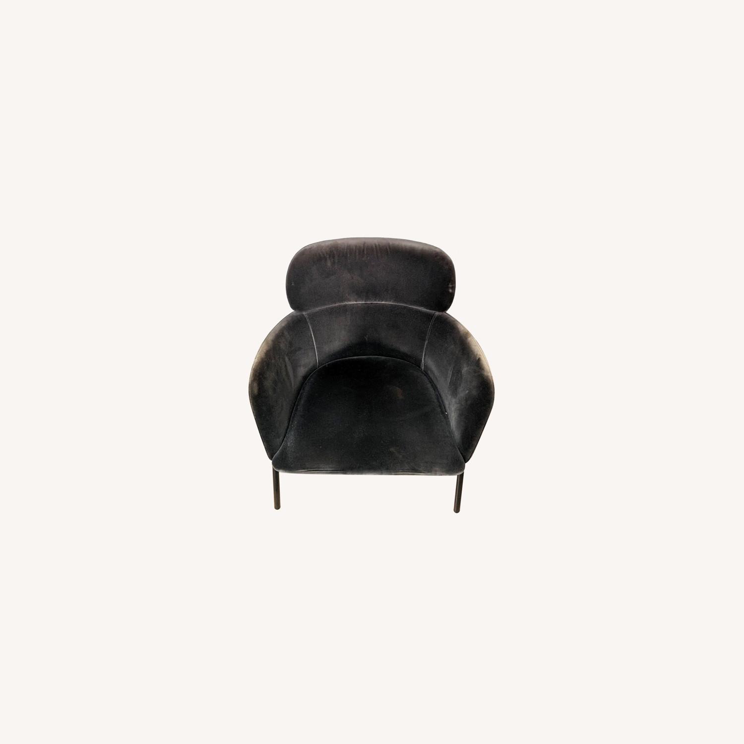 Set of Four CB2 Azalea Gray Mink Chairs - AptDeco