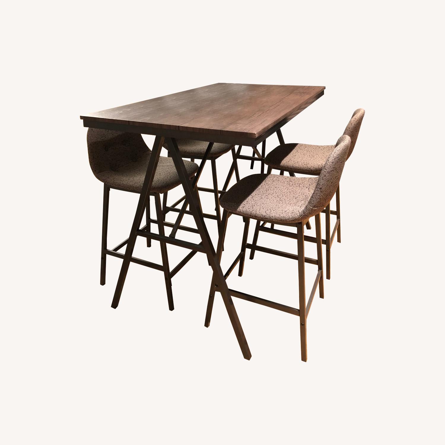 High Top Dining Table Set for 4 - AptDeco