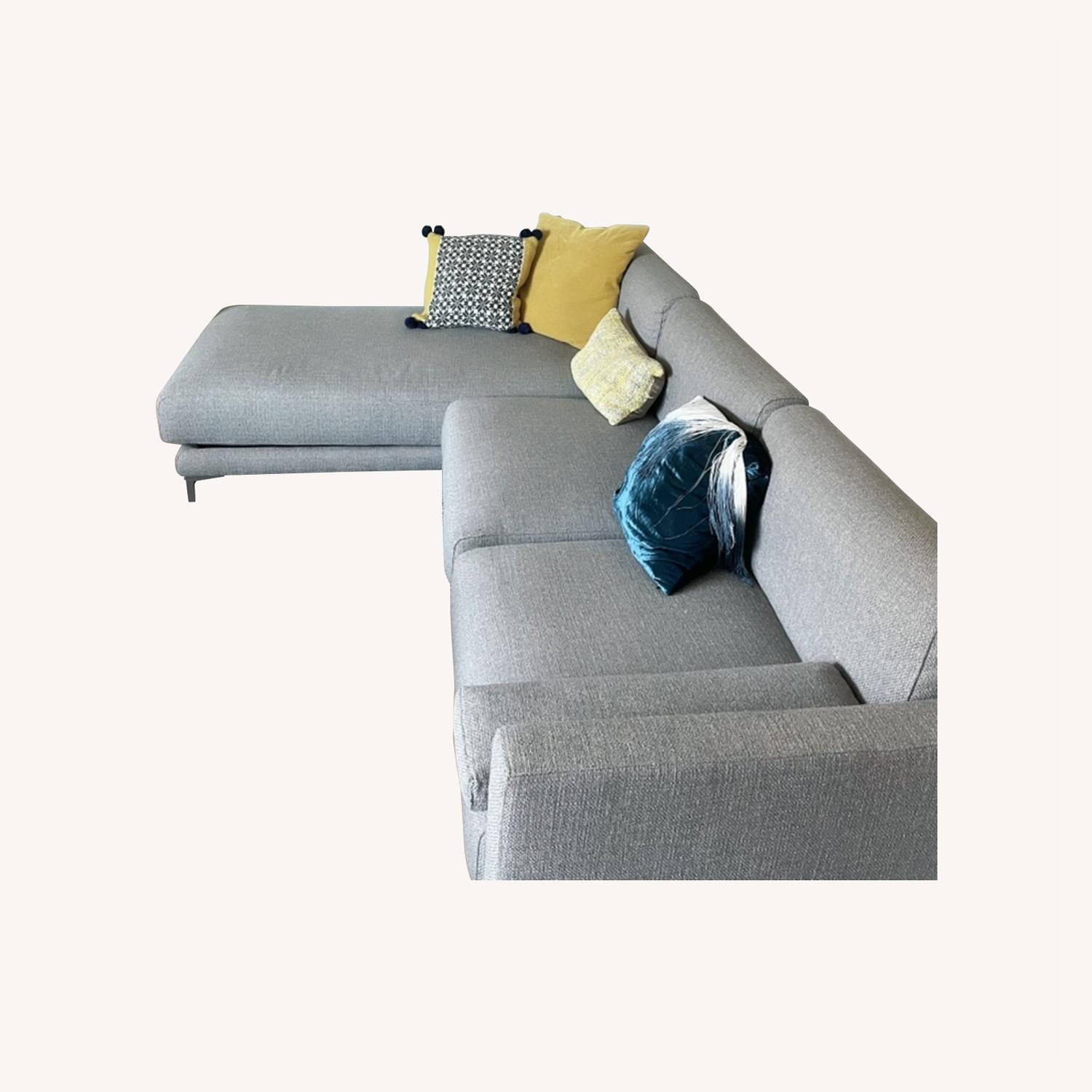 CB2 2-piece Sectional Sofa - AptDeco