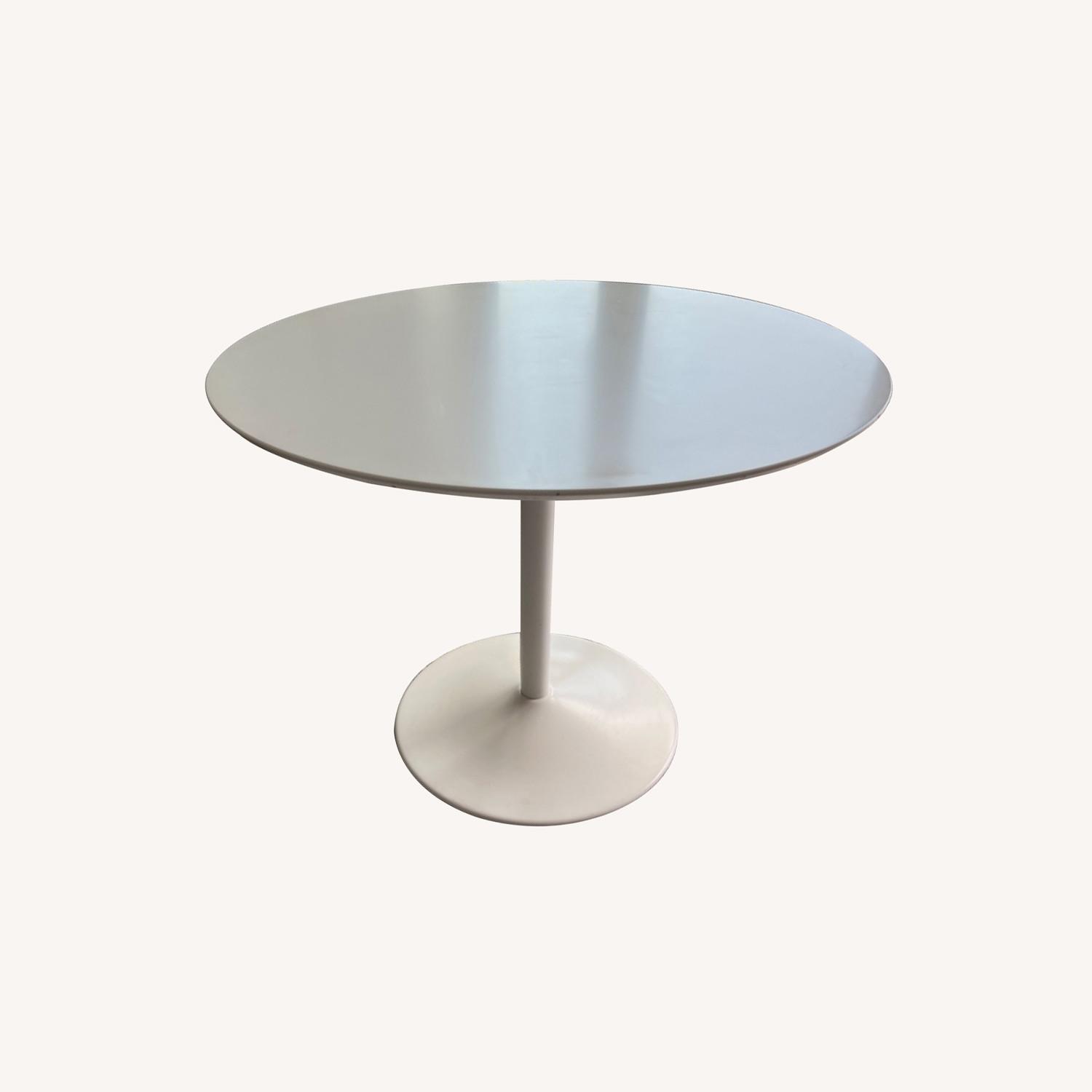 CB2 White Odyssey Dining Table - AptDeco