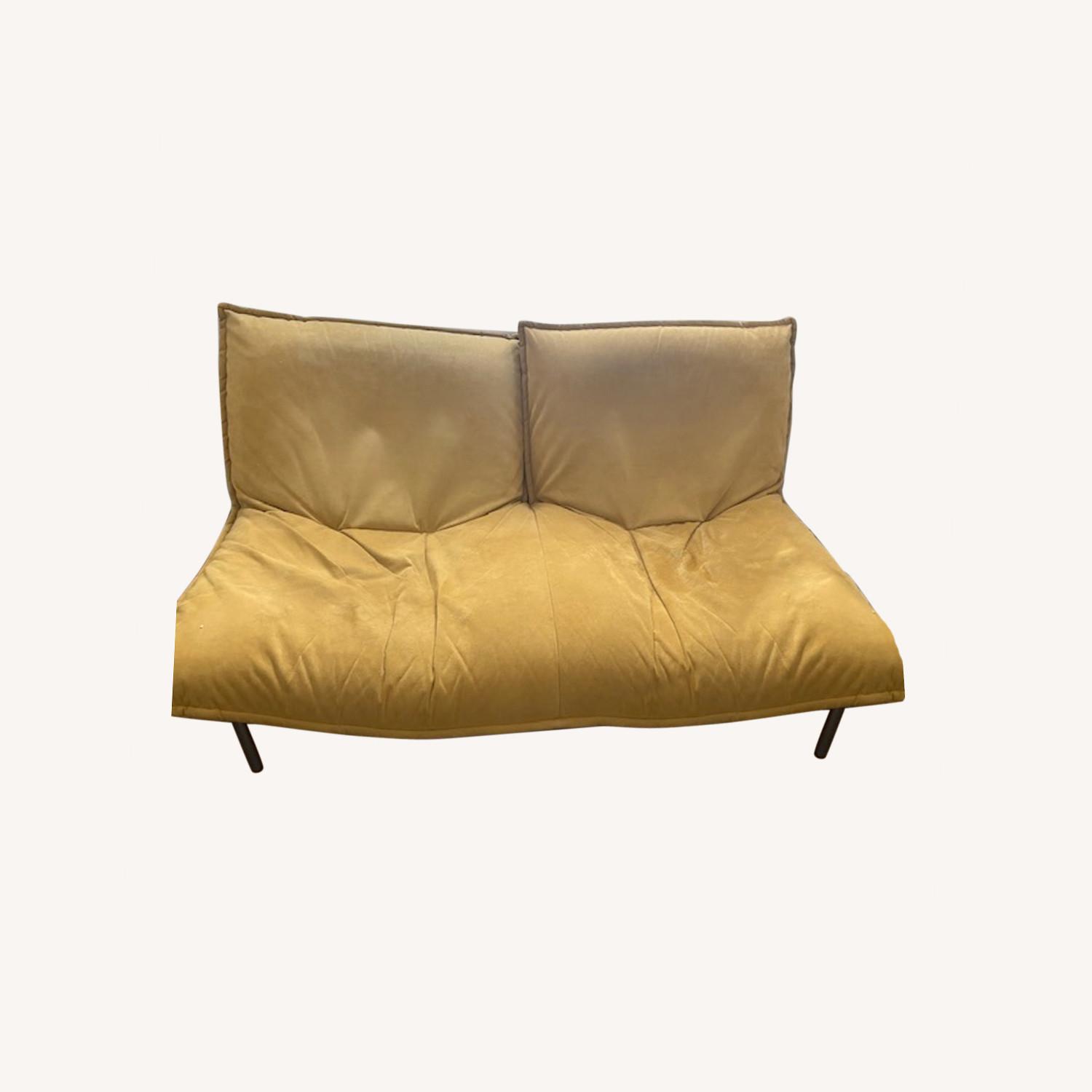Ligne Roset Calin Loveseat Alcantara Sunflower - AptDeco
