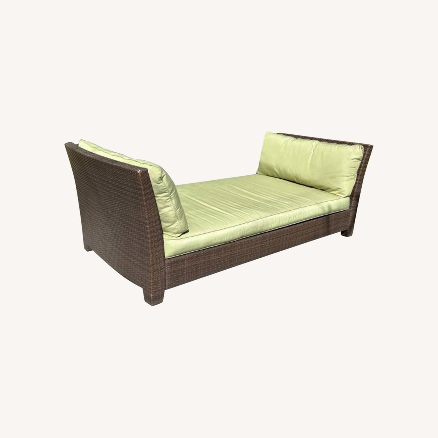 Restoration Hardware Outdoor Daybed with Sunbrella - AptDeco