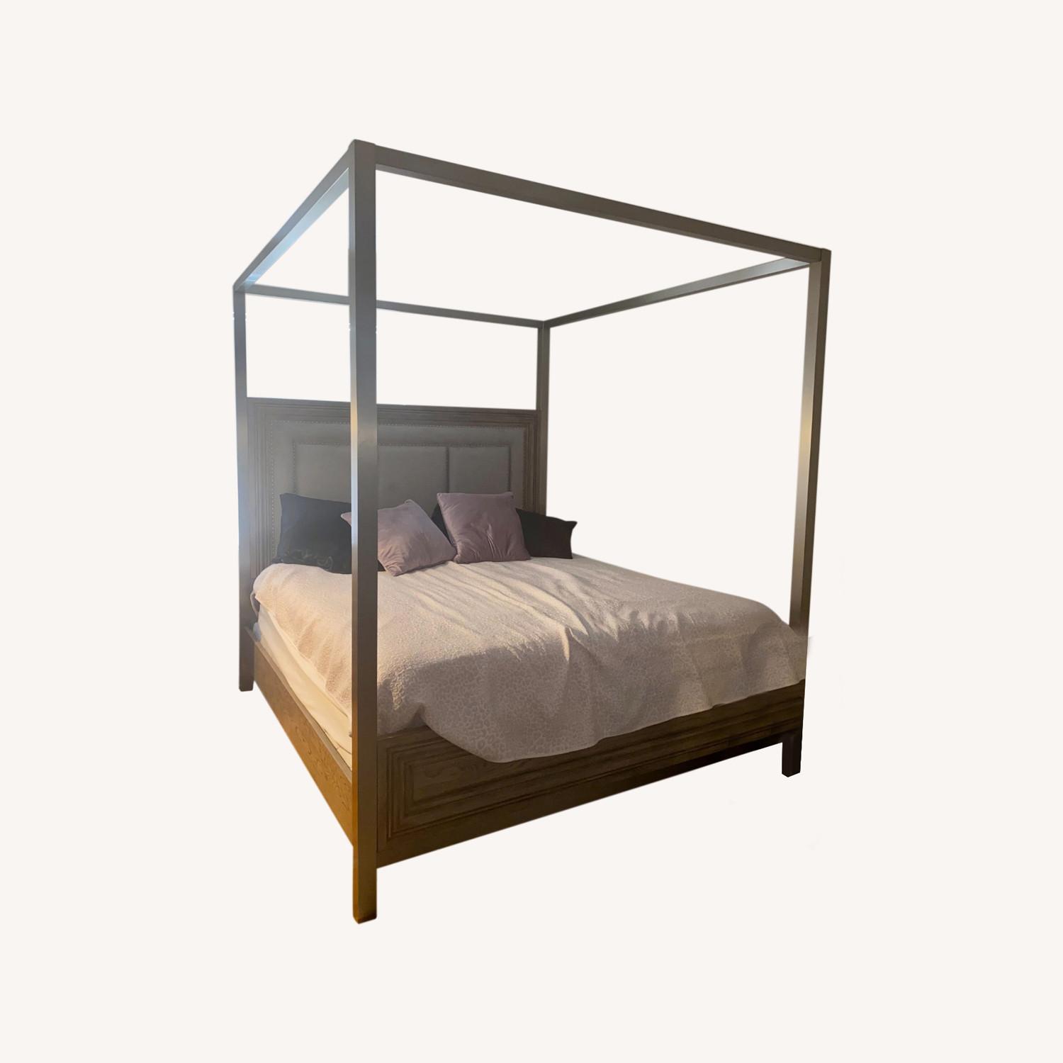 Home Meridian Canopy King Bed - AptDeco