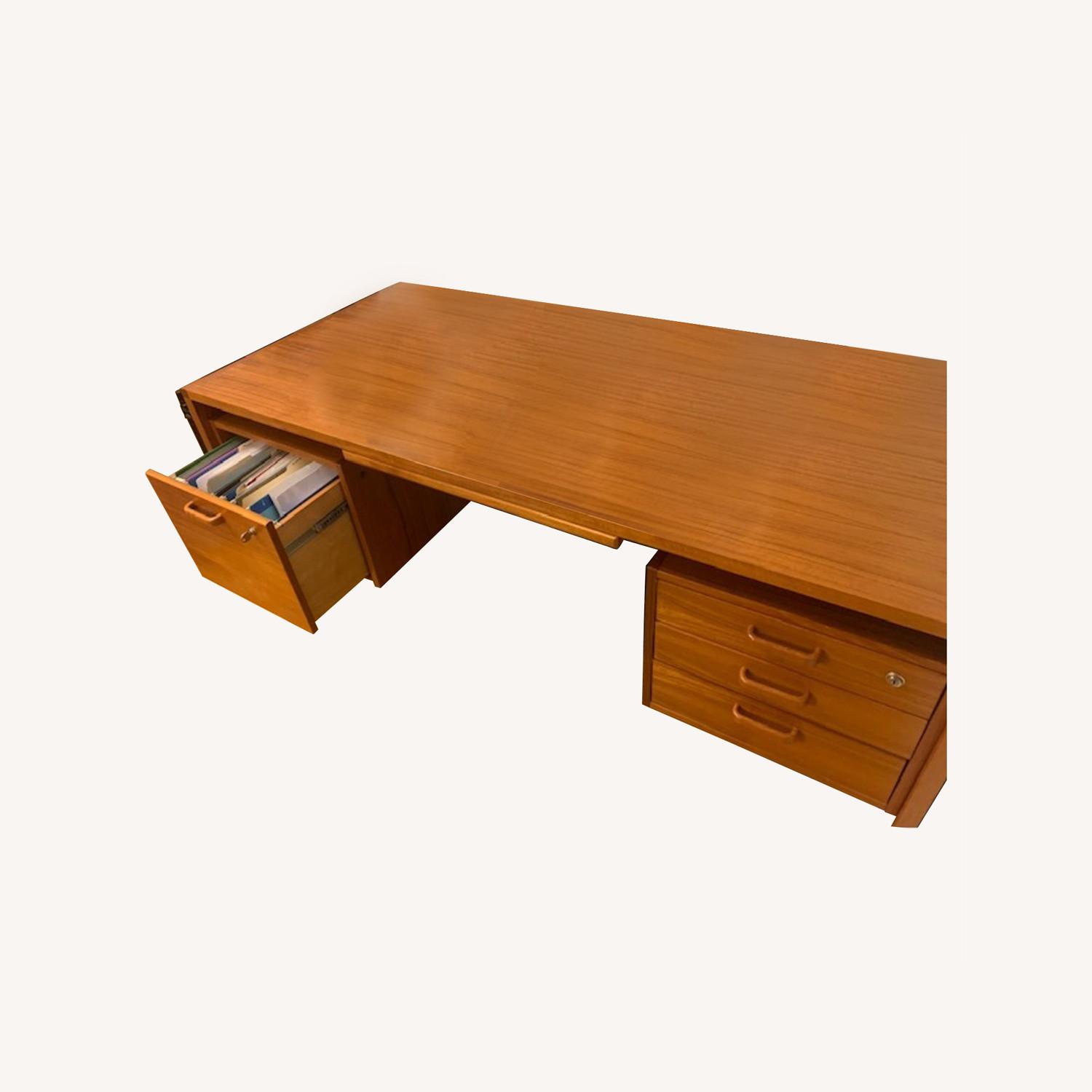 Solid Teak Full-Size Desk - AptDeco