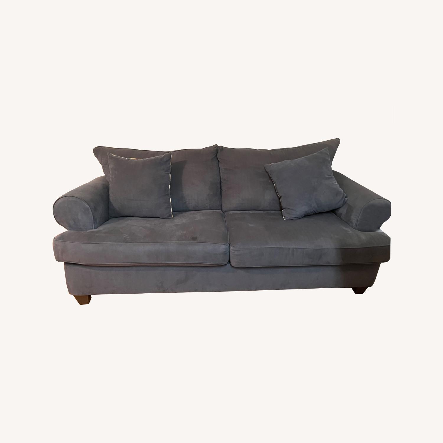 Blue Comfy Couch - AptDeco