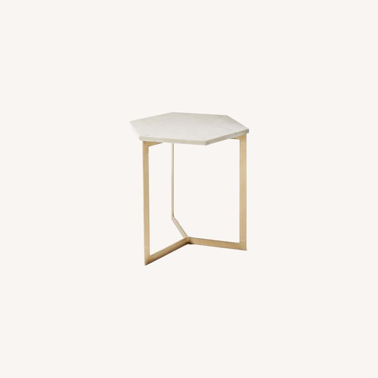 West Elm Hex Side Table - AptDeco