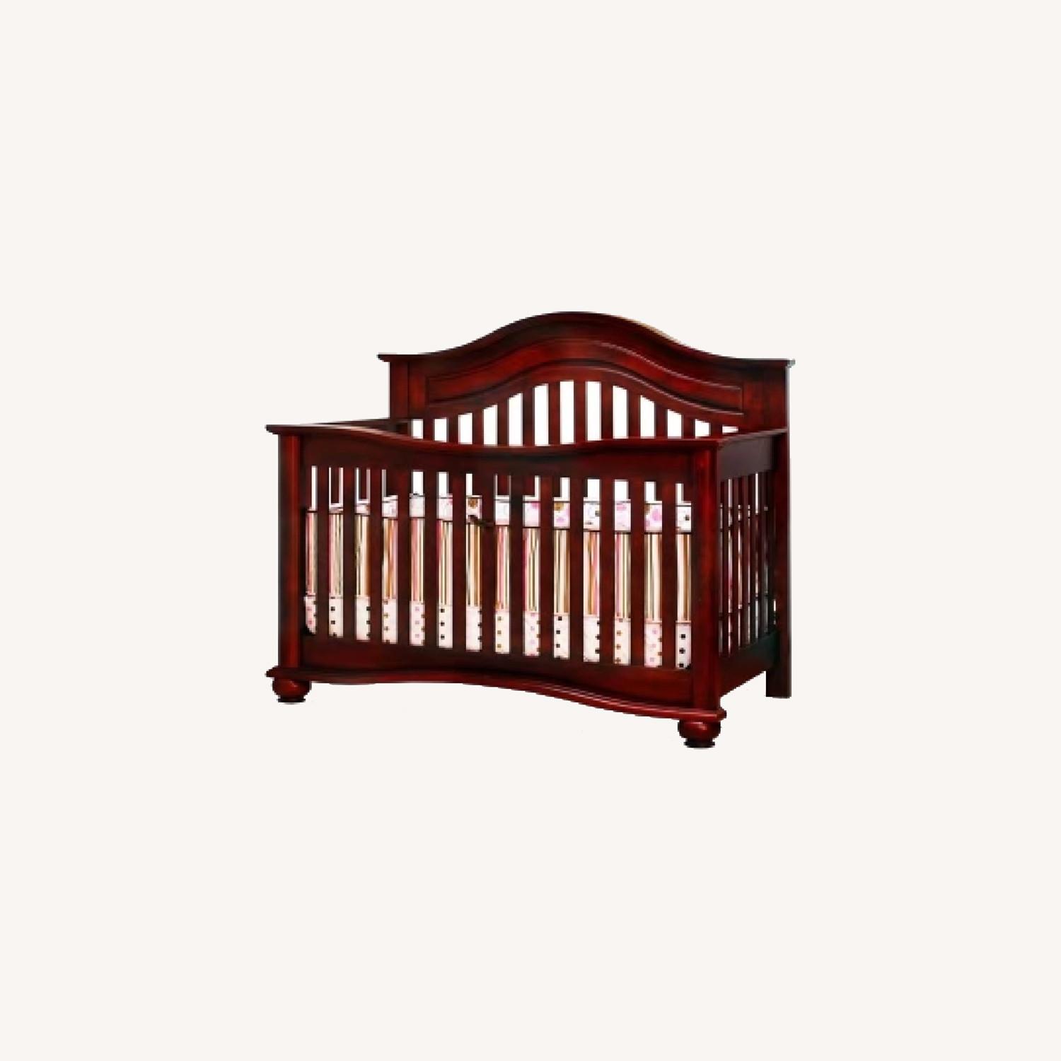 American Baby Furniture Lia Cherry Convertible Crib - AptDeco