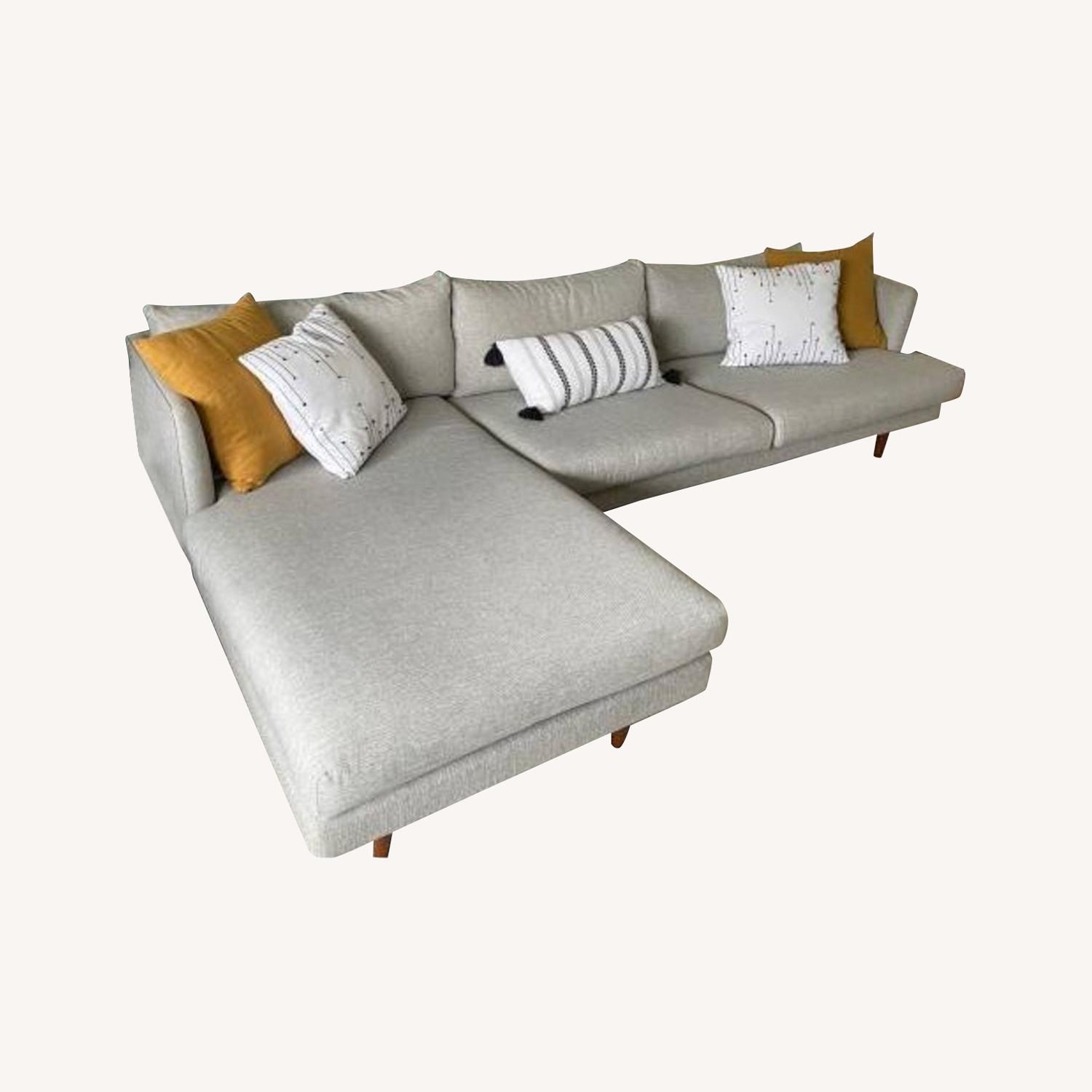 Article Mid Century MCM Burrard Sea Salt Gray Couch - AptDeco