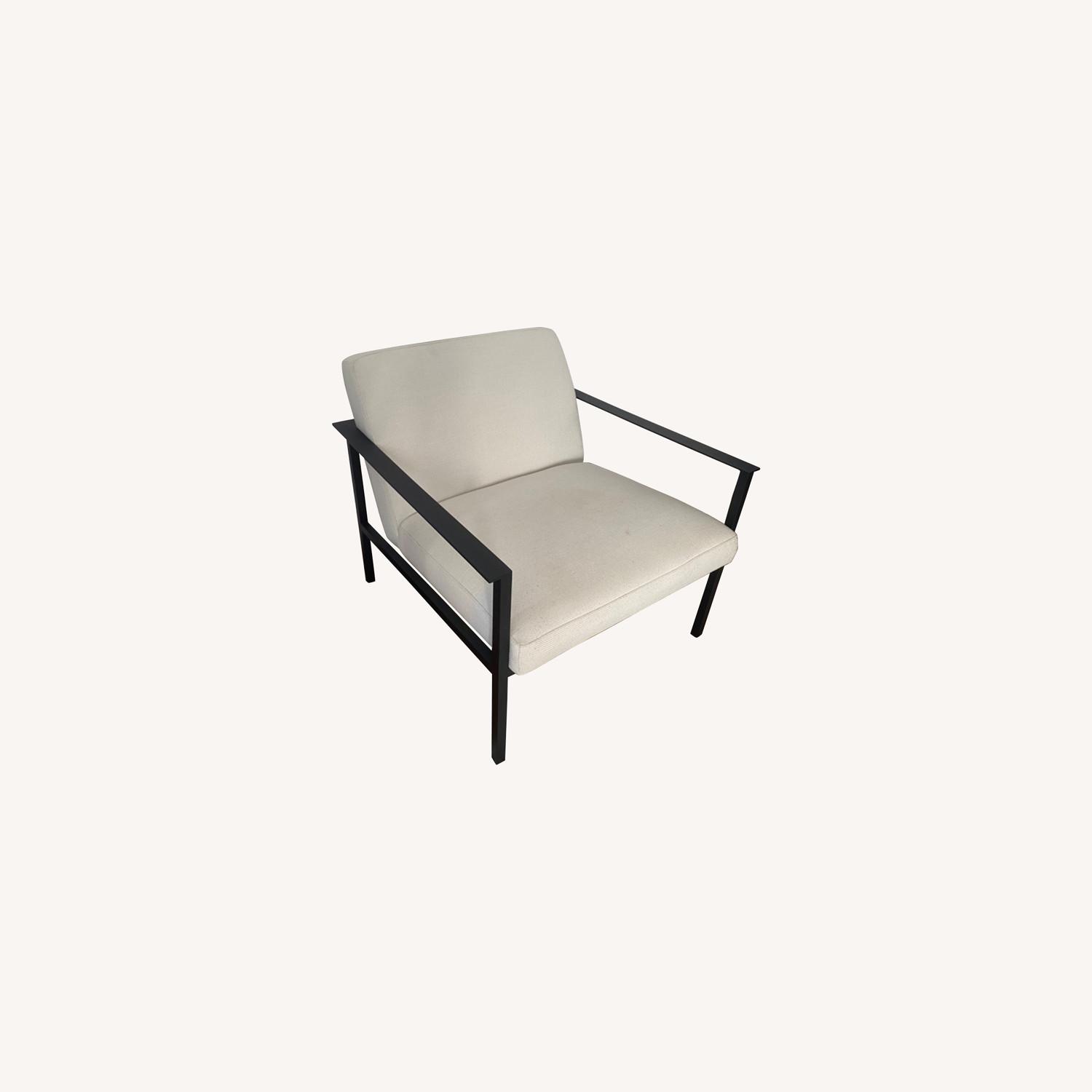 CB2 Cue White Chair - AptDeco