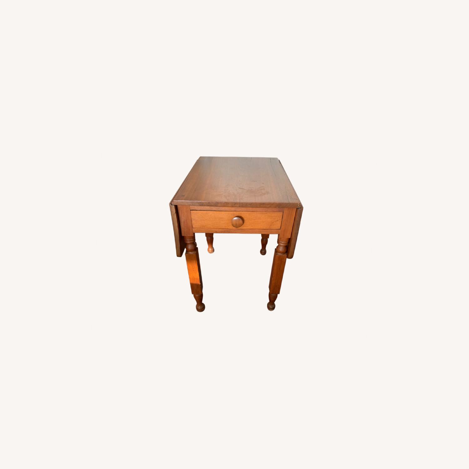 Solid Cherry Drop Leaf Table - AptDeco