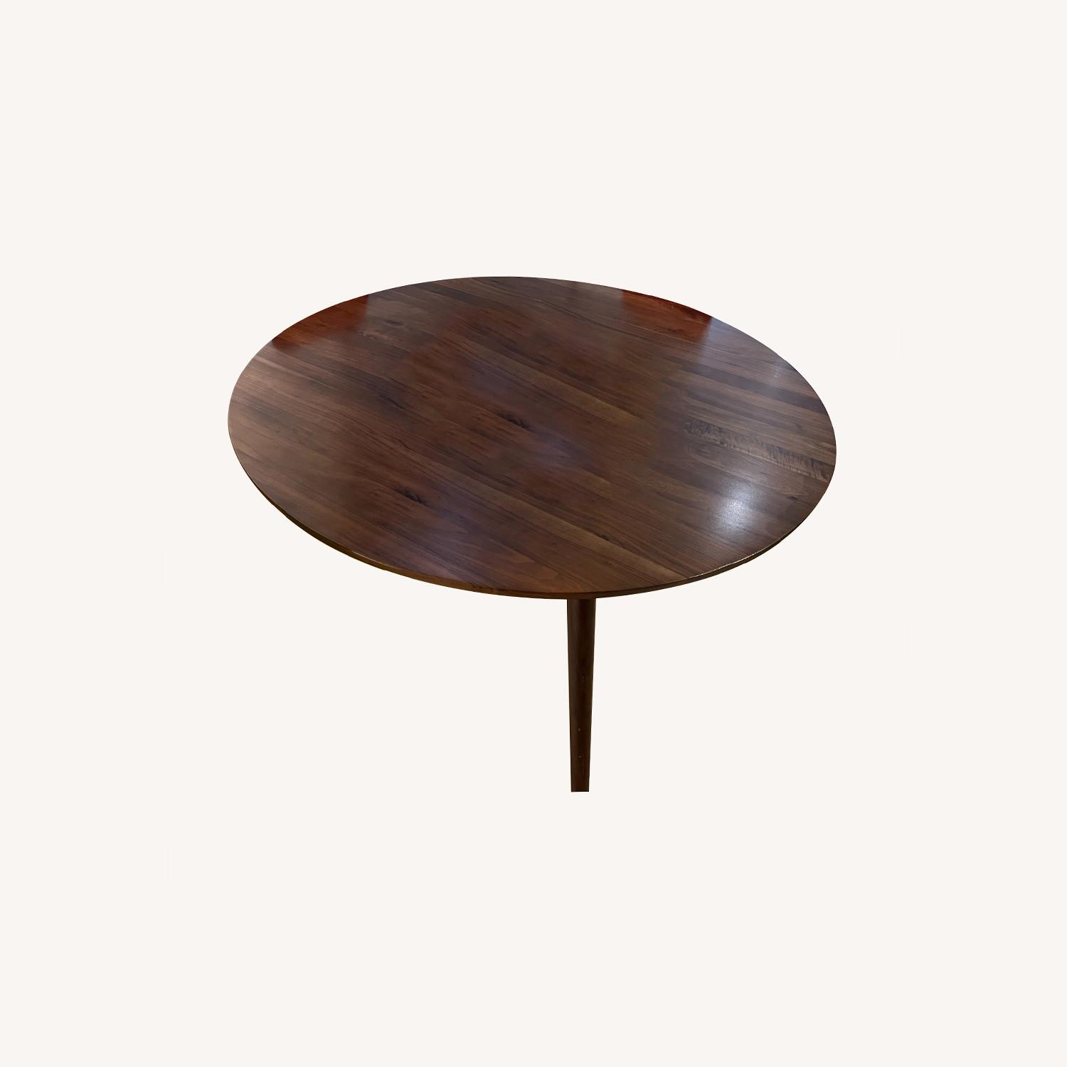 Article Round Seno Walnut Dining Table - AptDeco