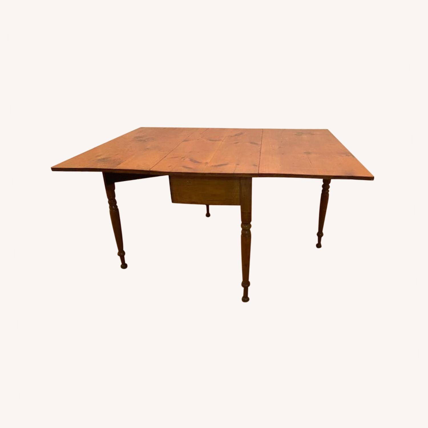 Antique Drop Leaf Dining Table - AptDeco