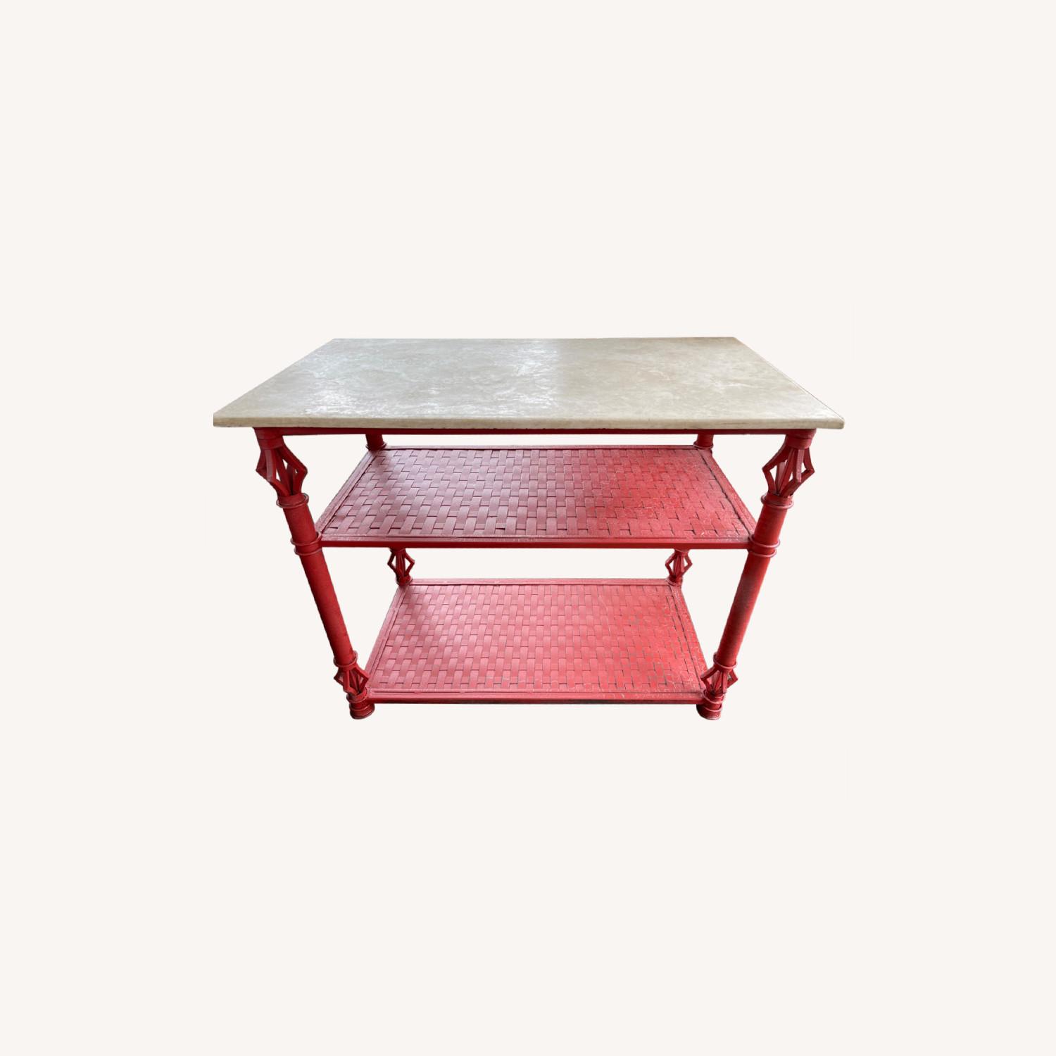 French Country style Kitchen Center Console - AptDeco