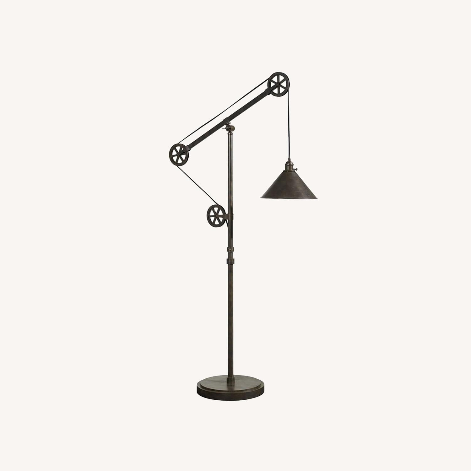 Pottery Barn Warren Pulley Task Floor Lamp - AptDeco