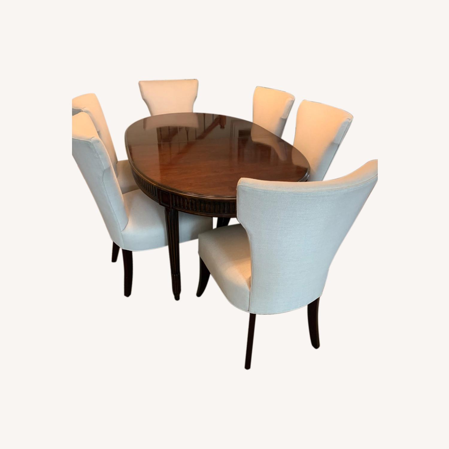 Cherry Wood Dining Set - AptDeco