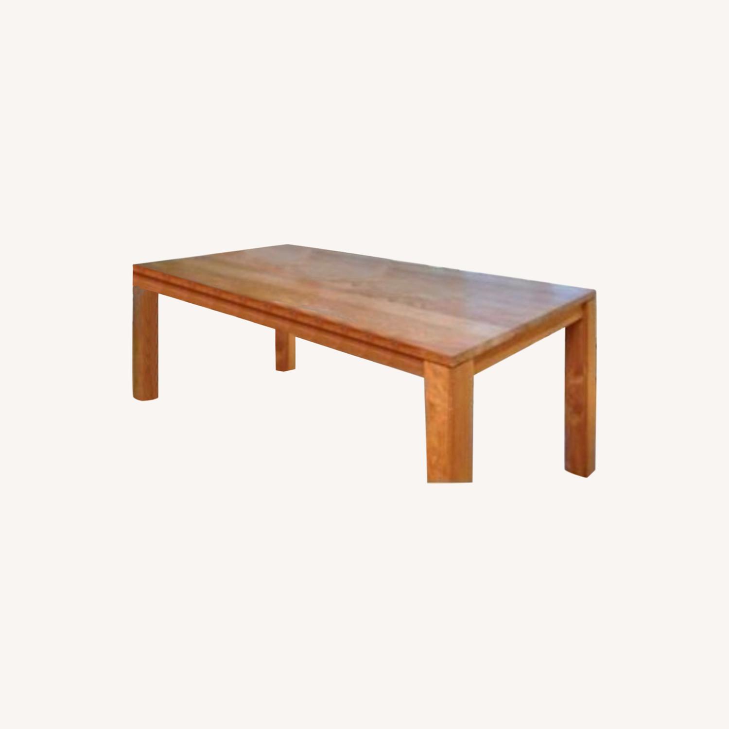 Crate & Barrel Teak Farm Table - AptDeco