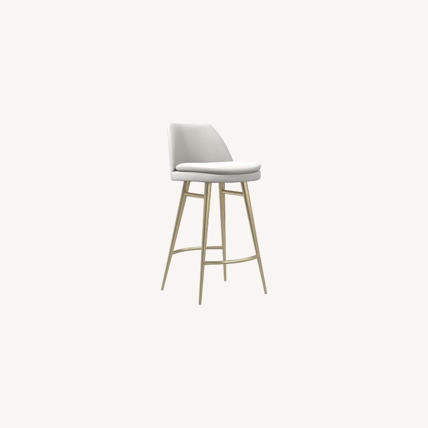 West Elm Finley Counter Stool, Sierra Leather - AptDeco