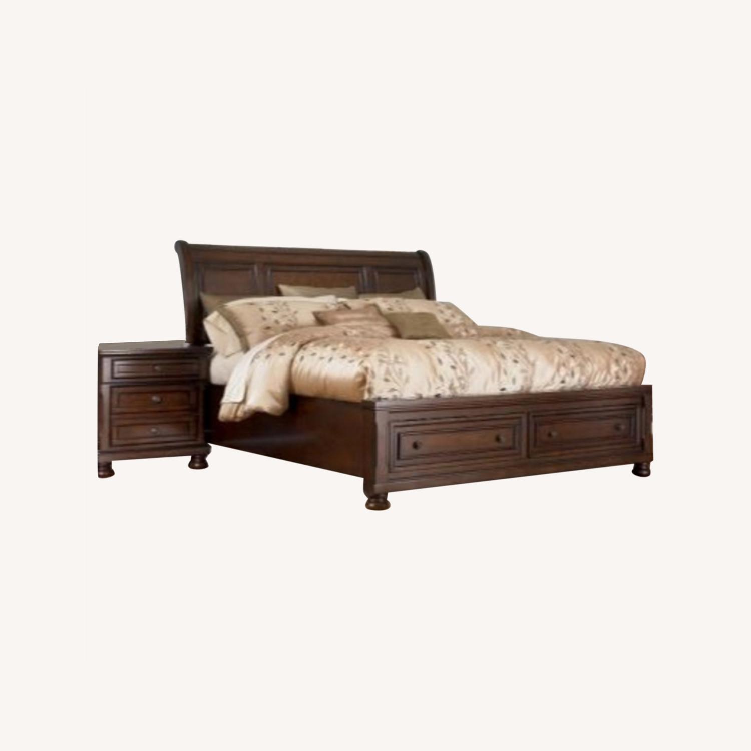 Ashley Porter King Storage Bed - AptDeco