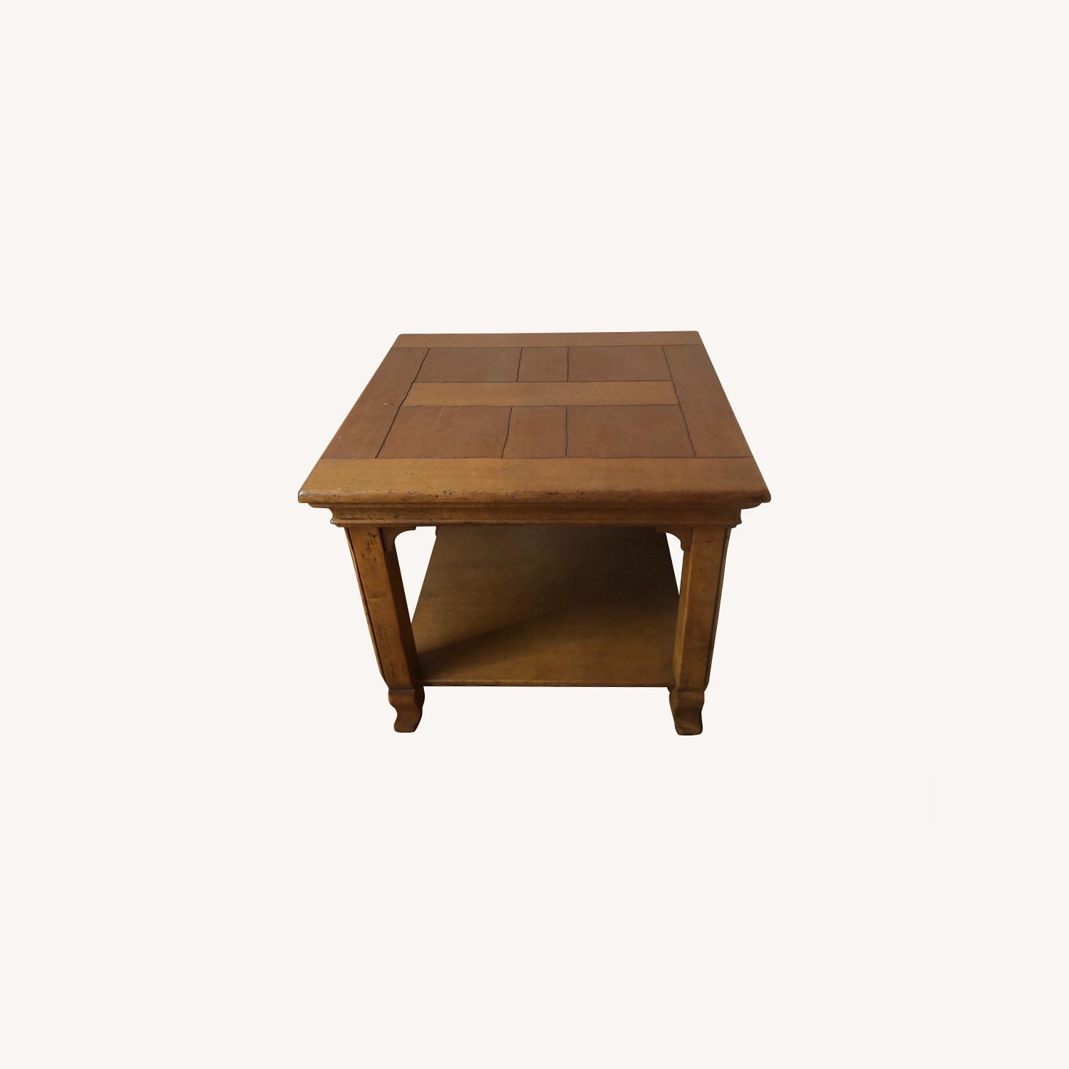 Vintage Wooden Side Table - AptDeco