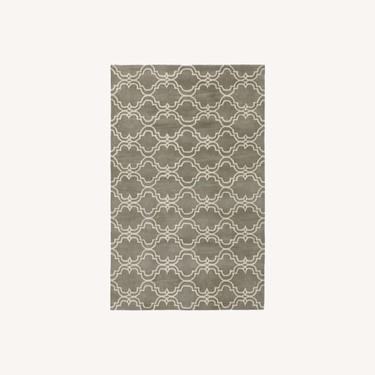 Pottery Barn Scroll Tile Hand-Tufted Wool Rug - AptDeco