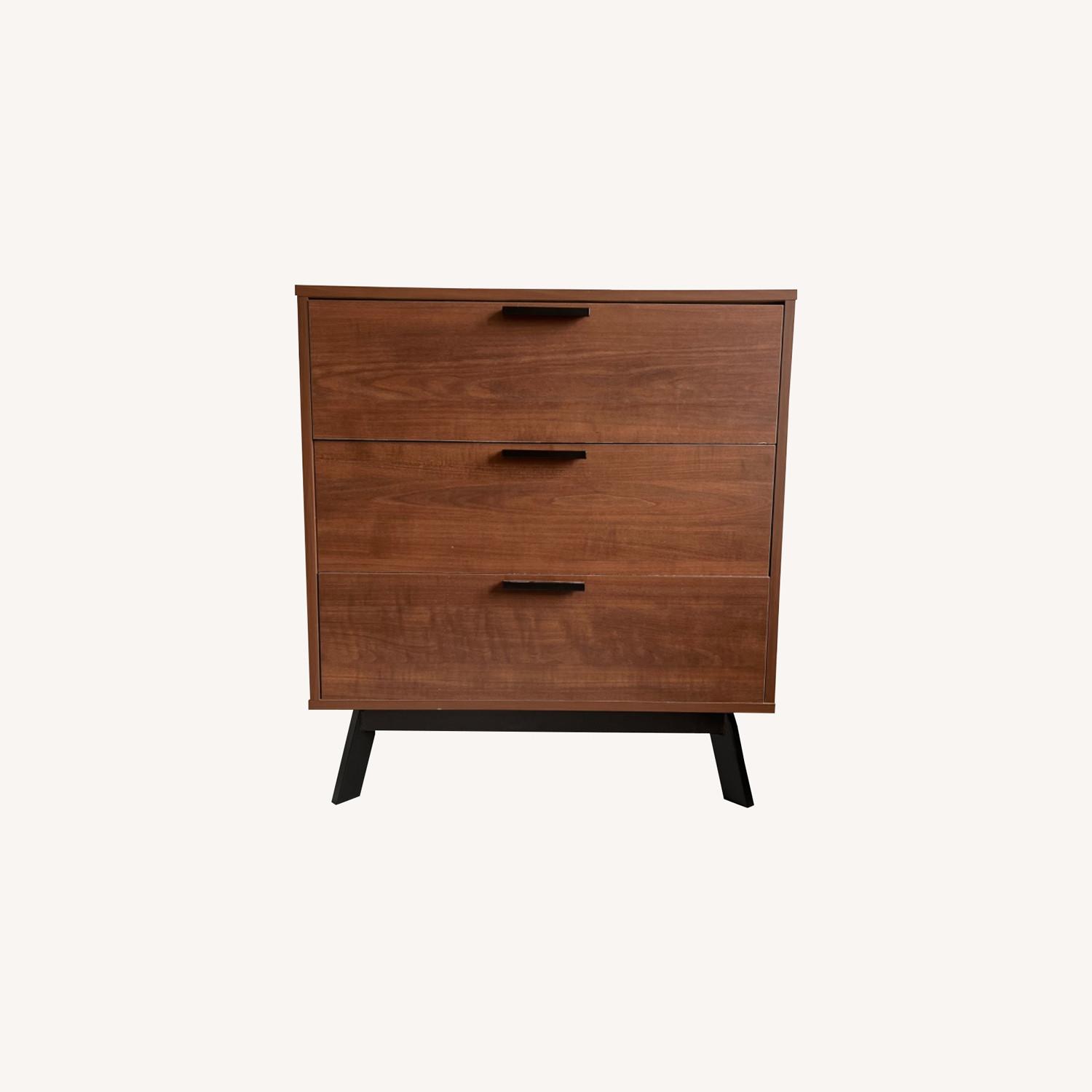 Modern Three Drawer Dresser - AptDeco