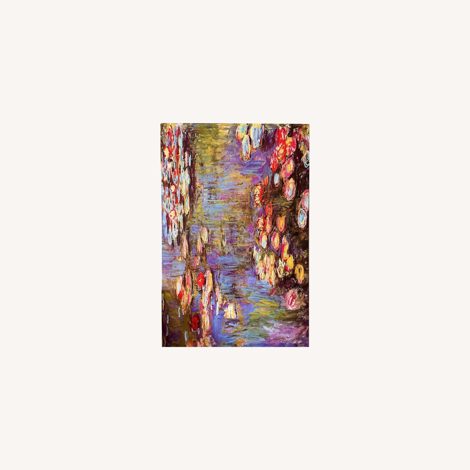 Large Monet-Inspired Canvas Print - AptDeco