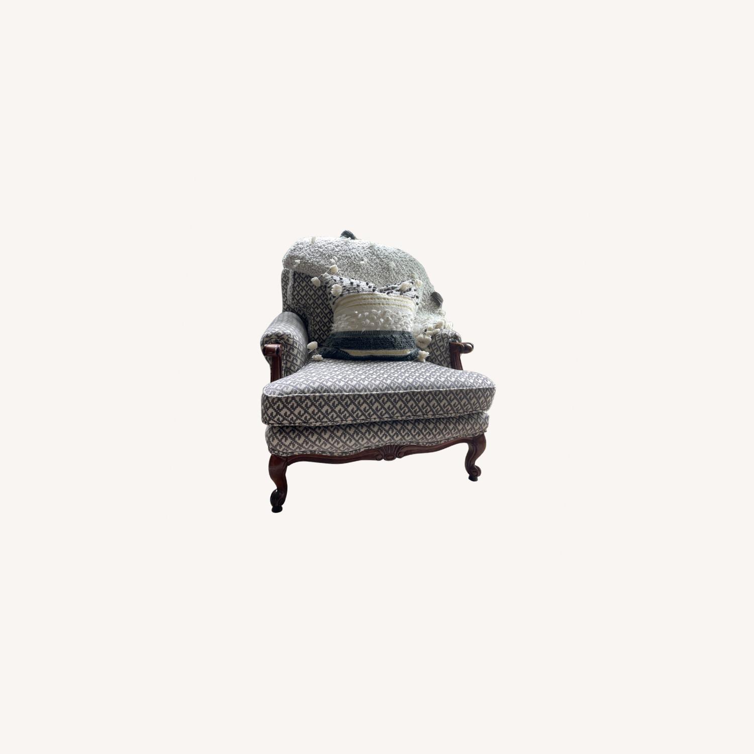 French Comfy Deep Armchair - AptDeco