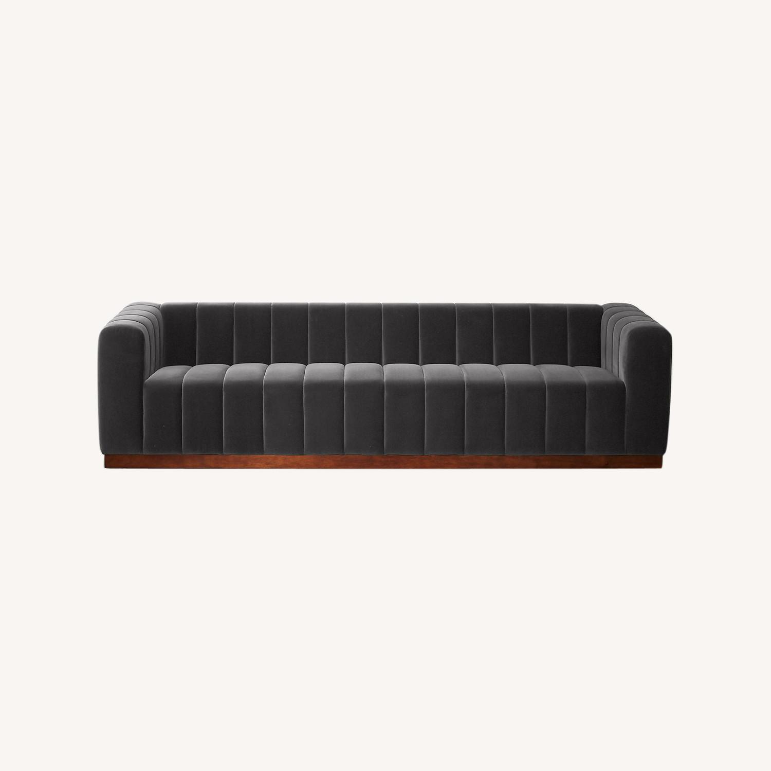 CB2 Forte Channeled Sofa Extra Large - AptDeco