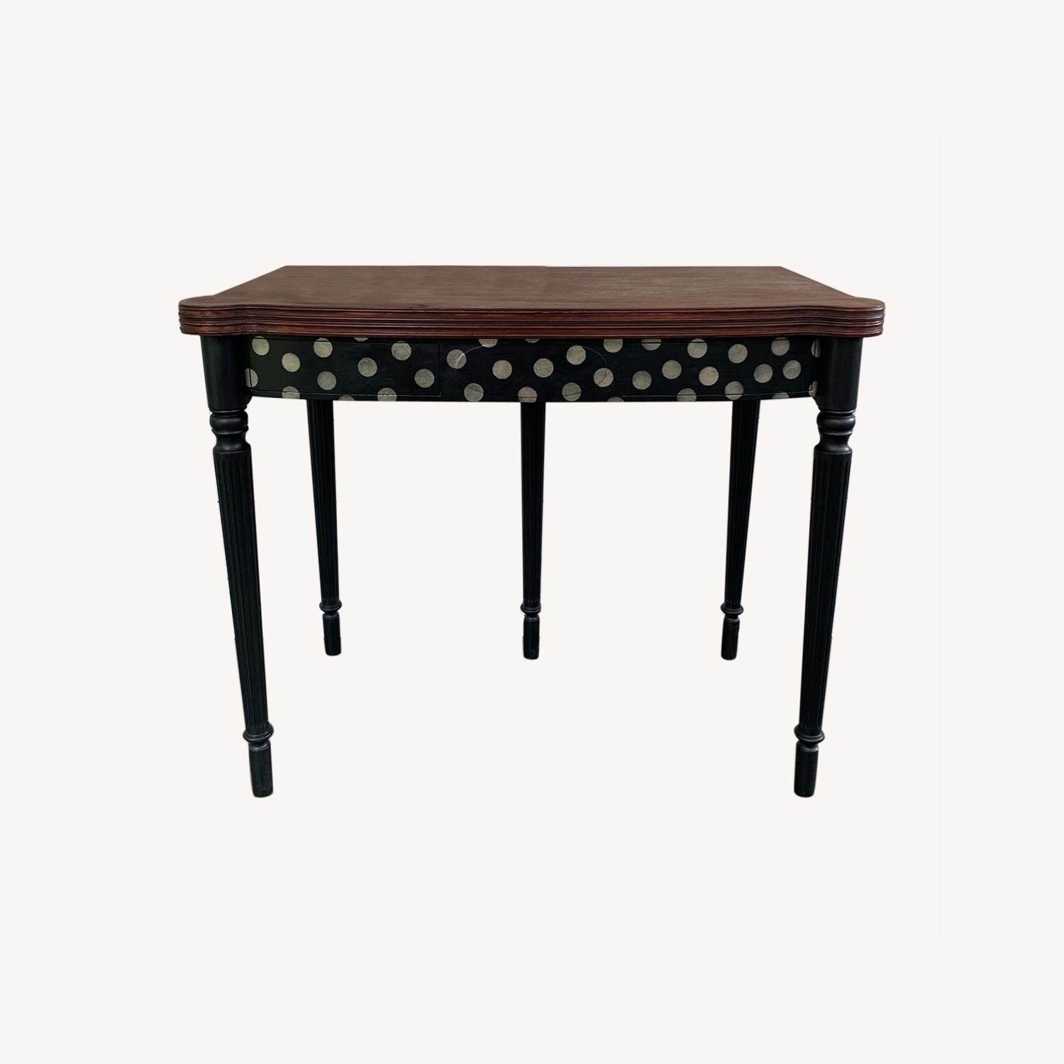 Vintage Mahogany Flip-top Card Table - AptDeco