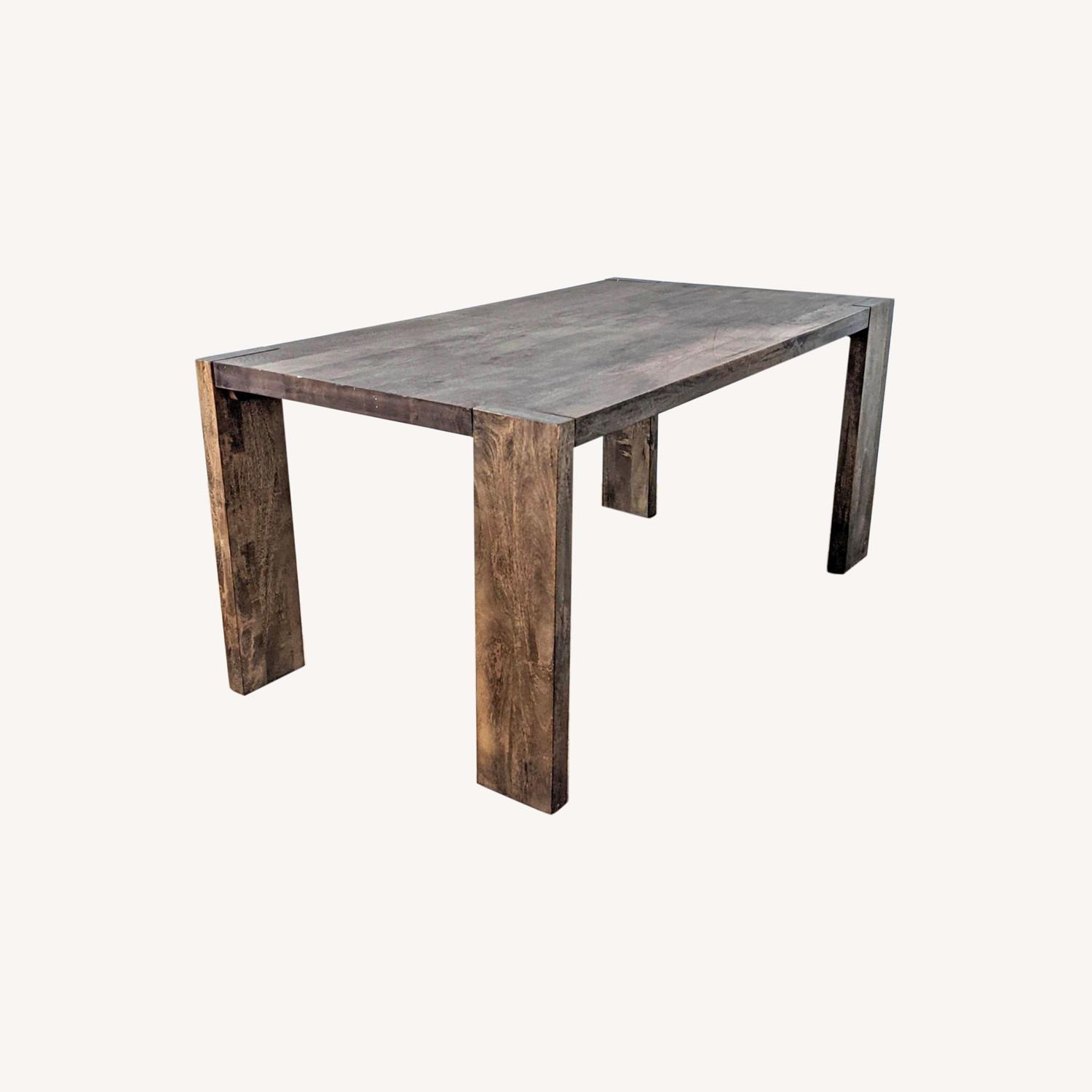 Crate & Barrel Terra Smoked Oak Dining Table - AptDeco
