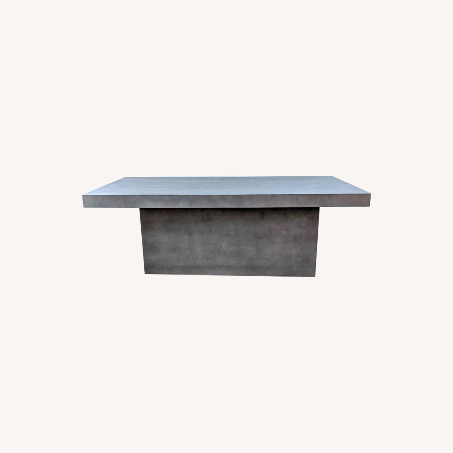 CB2 Concrete Dining Table - AptDeco
