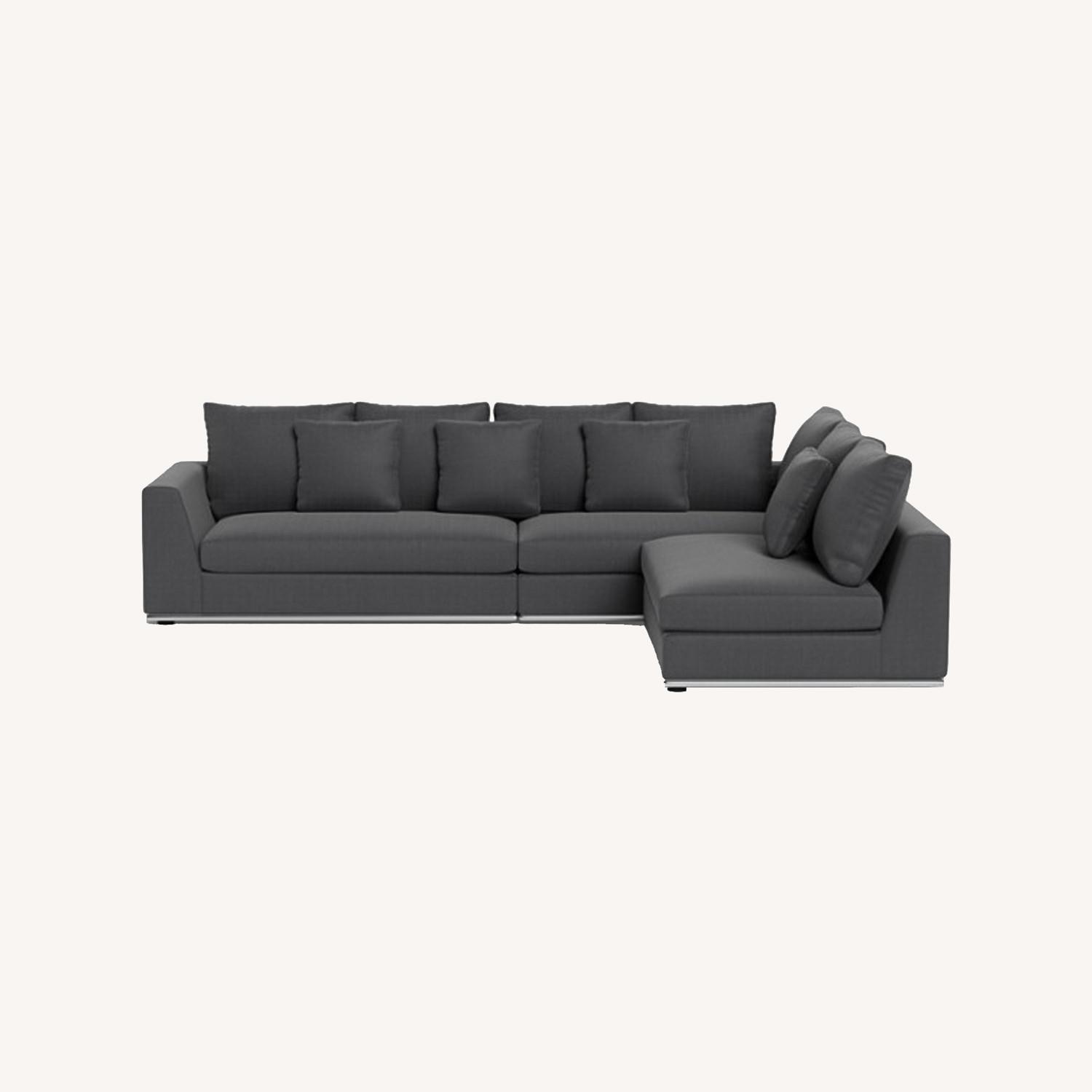 Modani Giovani Sofa Gray Sectional - AptDeco