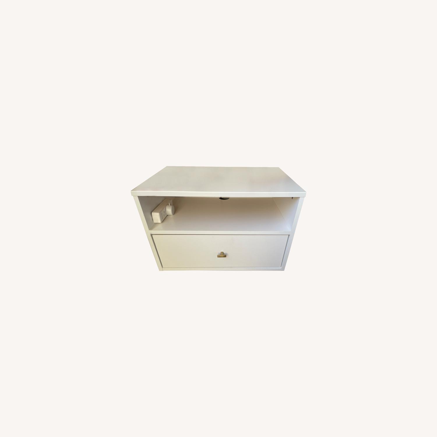 Wayfair Solid White Wooden Floating Side Tables - AptDeco