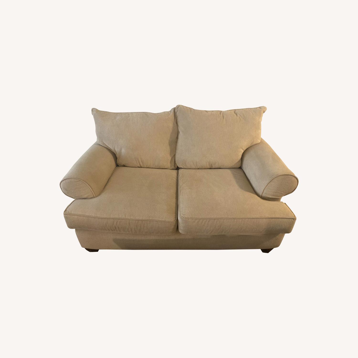 Nice Beige Loveseat - AptDeco