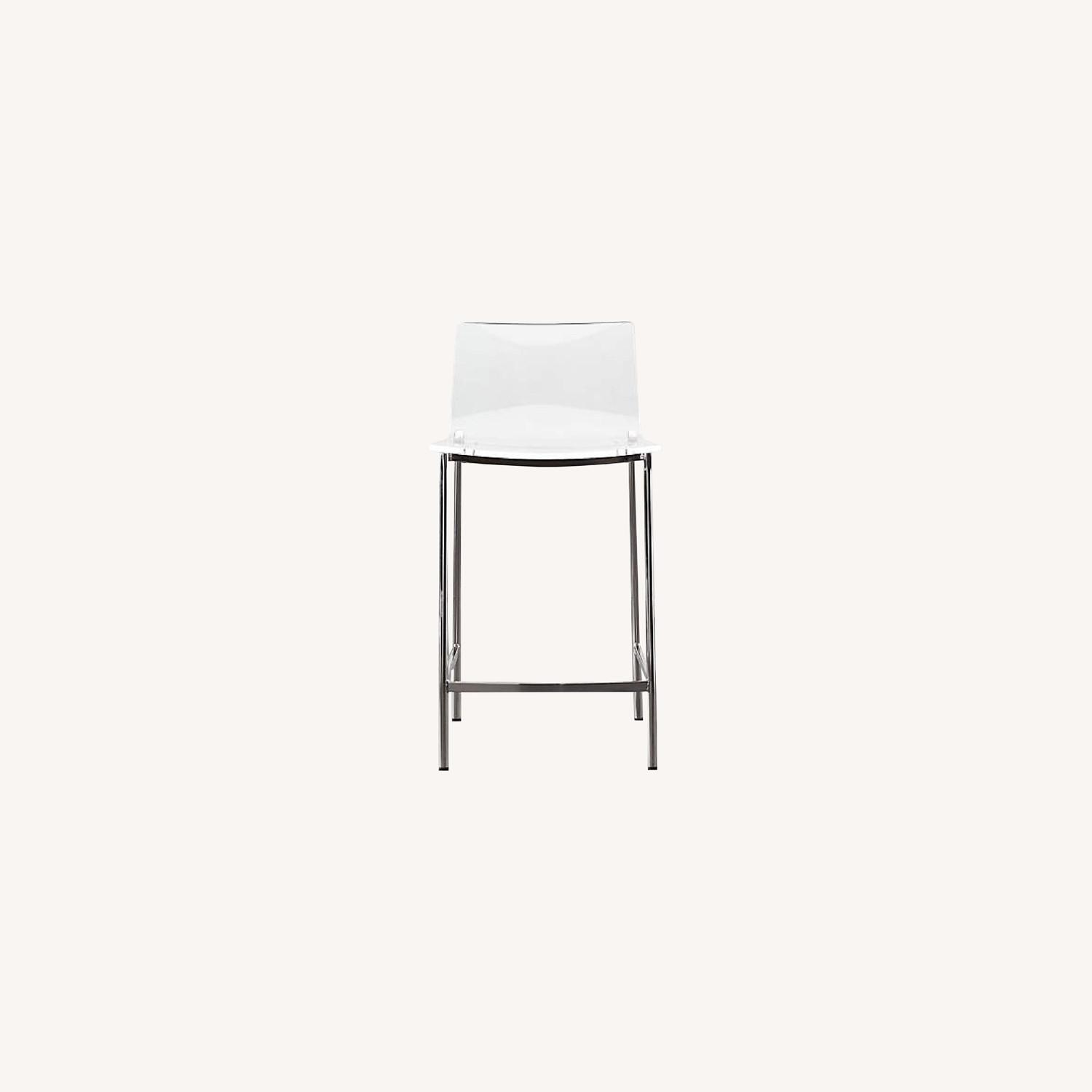 CB2 Vapor Acrylic Counter Stools - AptDeco