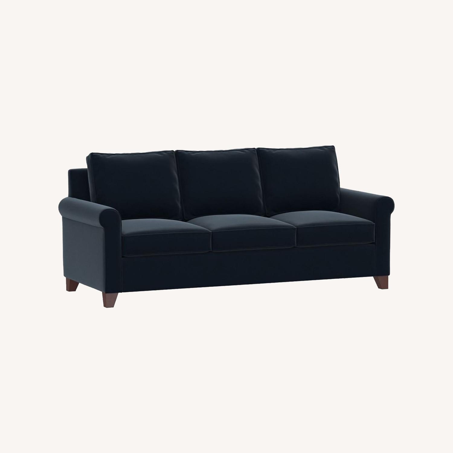 Pottery Barn Cameron Roll Arm Queen Sleeper Sofa - AptDeco