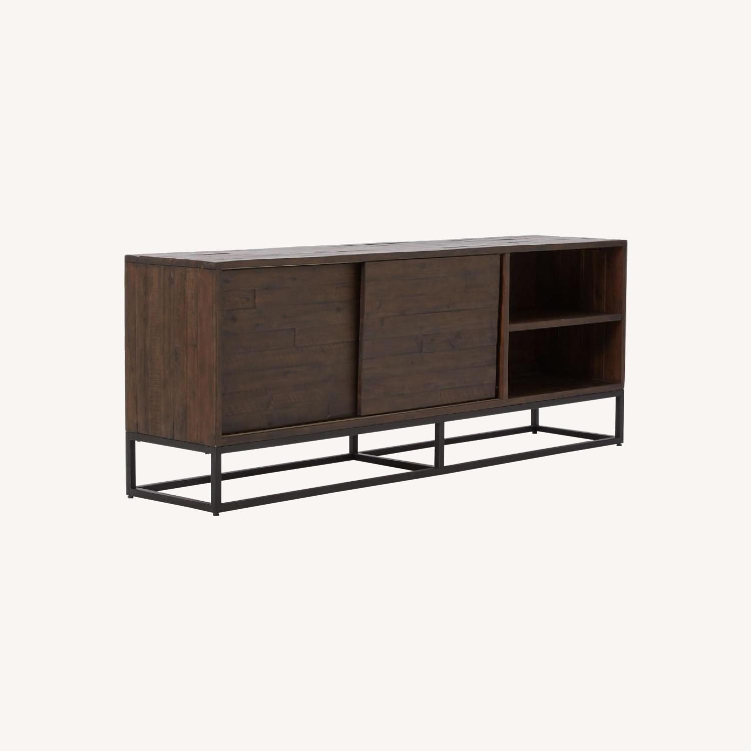 West Elm Logan Industrial Media Console - AptDeco