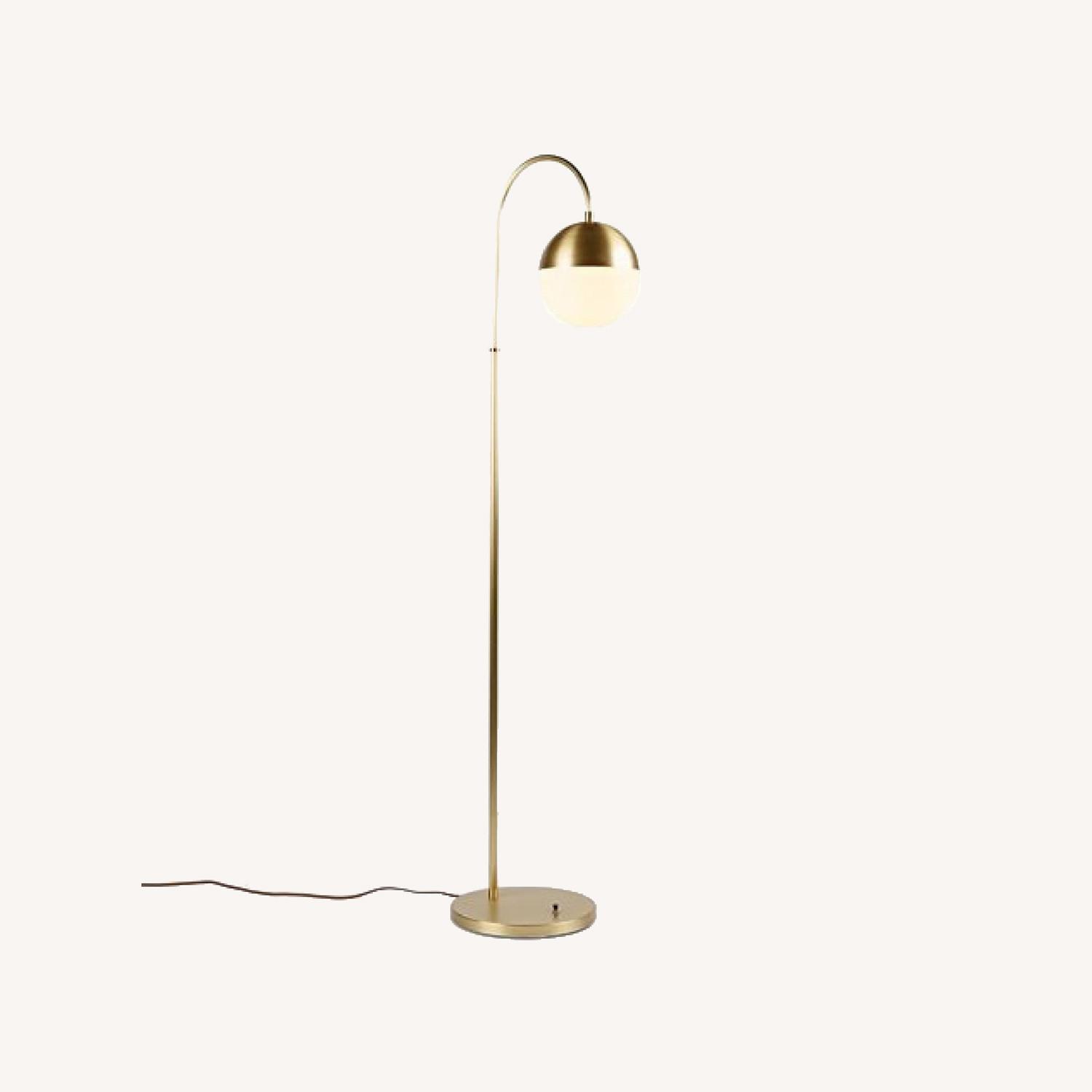 Rejuvenation Brass Floor Lamp - AptDeco