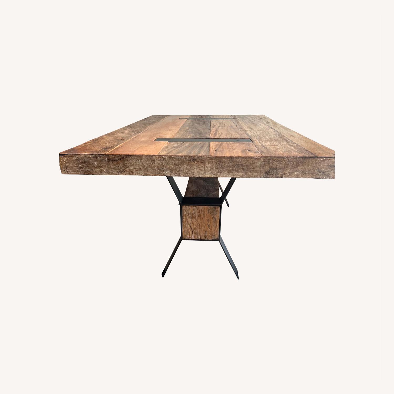 Horchow Industrial Dining Table - AptDeco