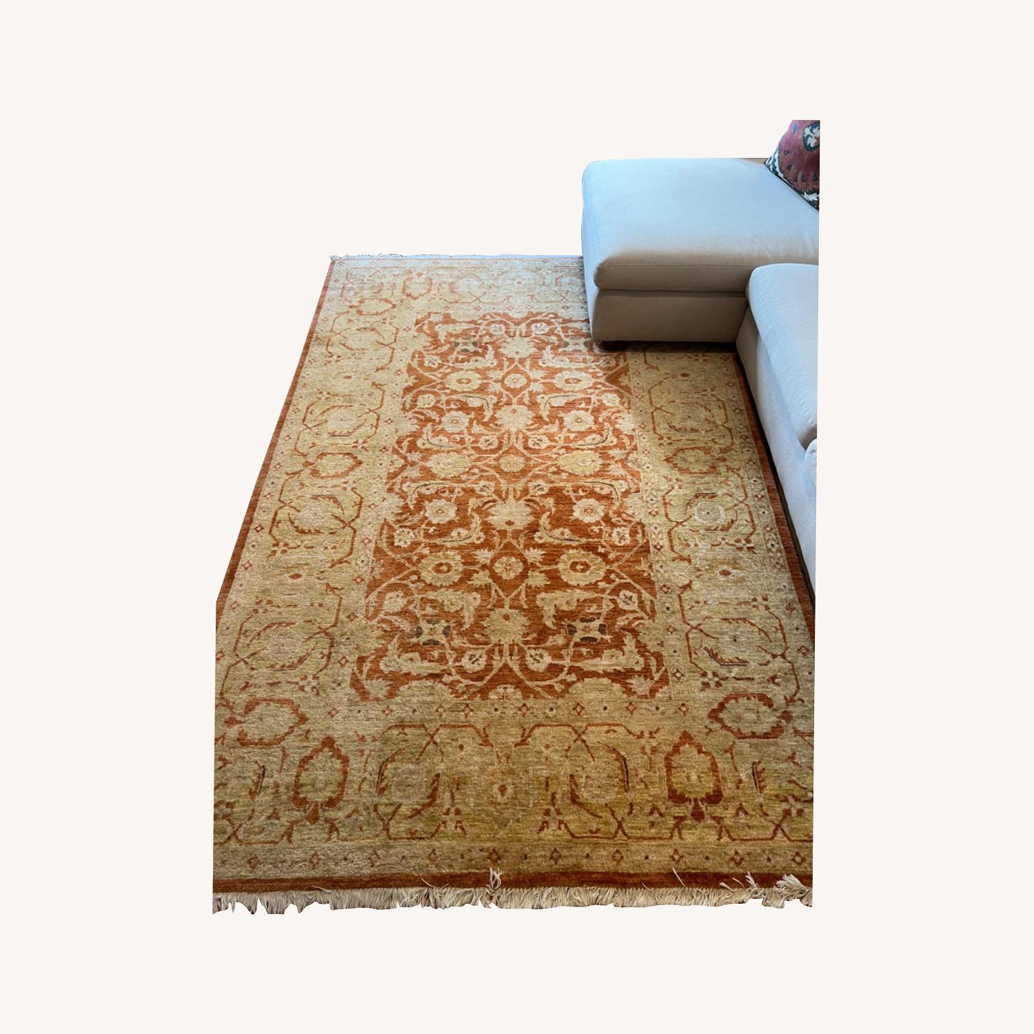 Handwoven Wool Rug - Pakistan - AptDeco Handwoven Wool Rug - Pakistan - AptDeco
