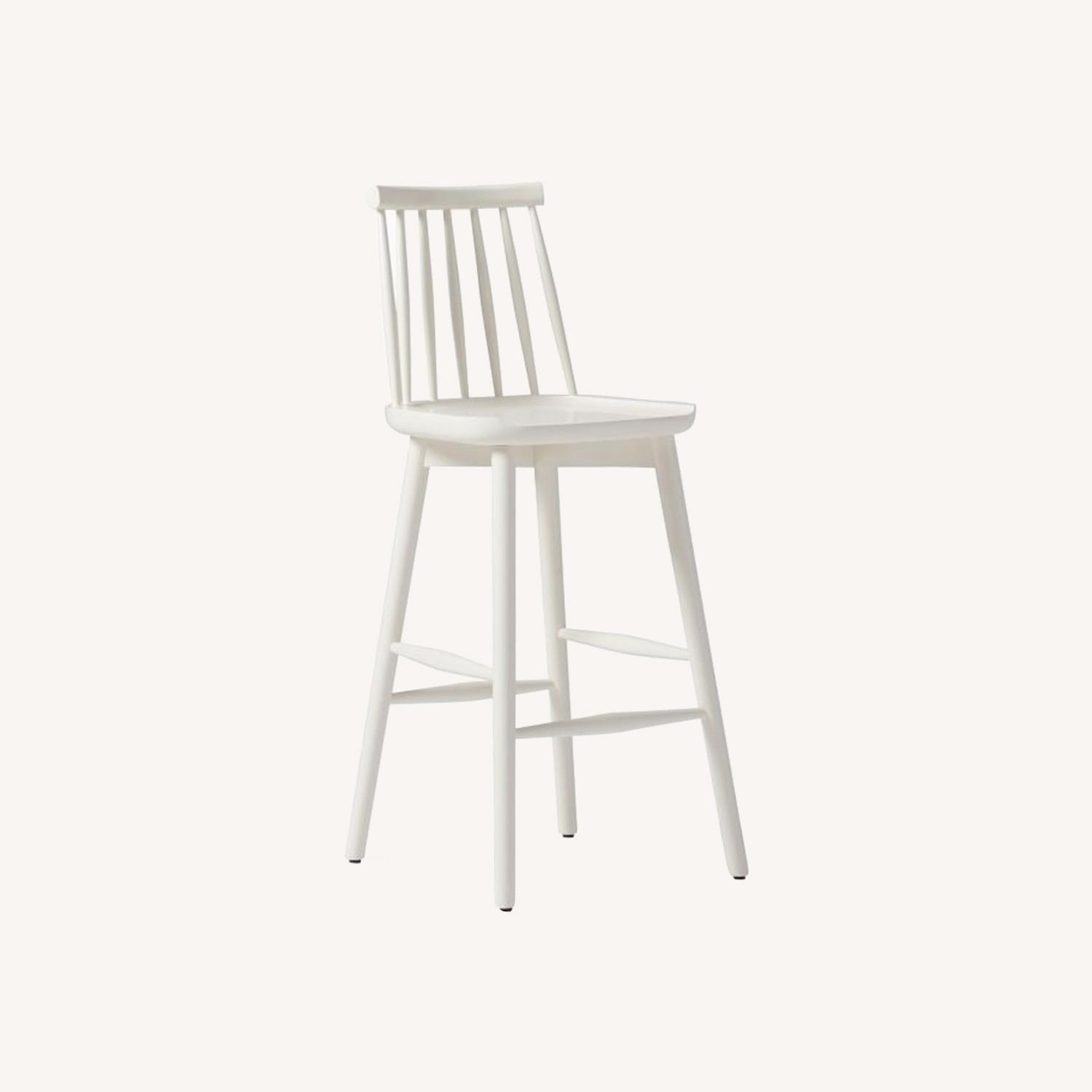 West Elm Windsor Counter Stool, We White - AptDeco