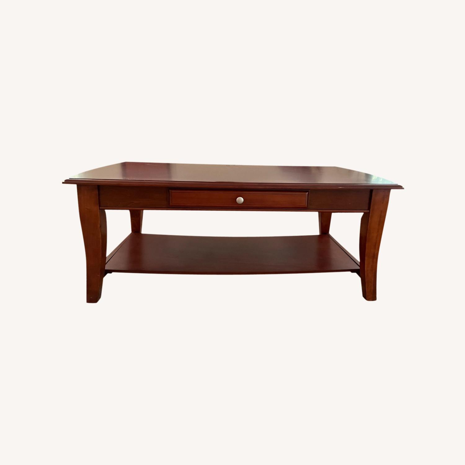 Vintage Wood Coffee Table - AptDeco