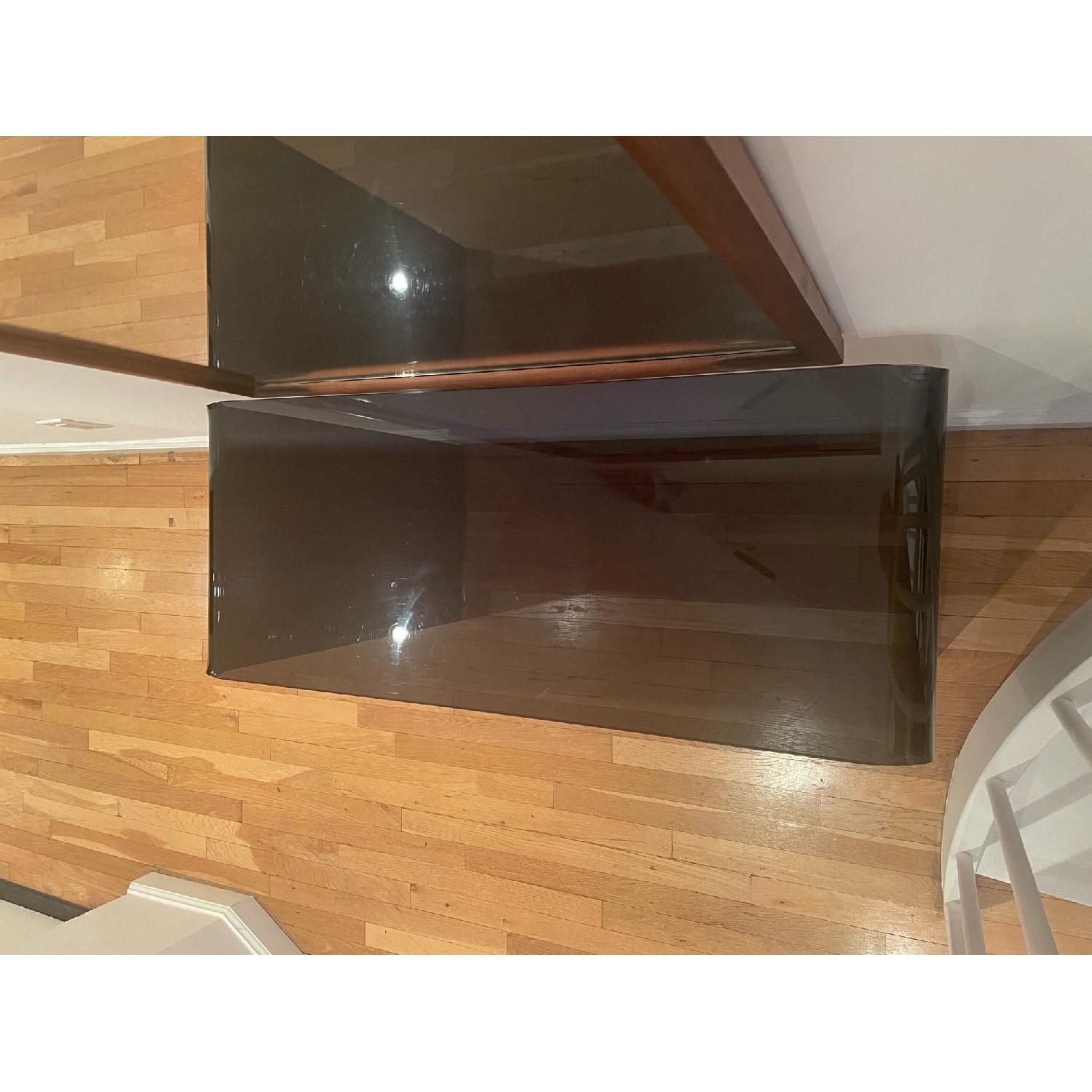 CB2 Peekaboo Smoke Acrylic Console Table - AptDeco