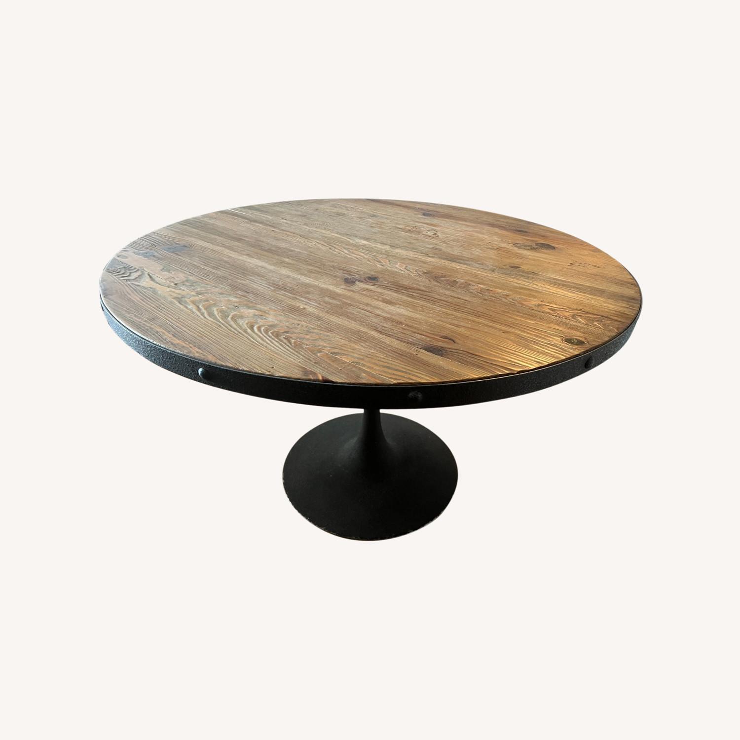 Industrial Modern Round Dining Table - AptDeco