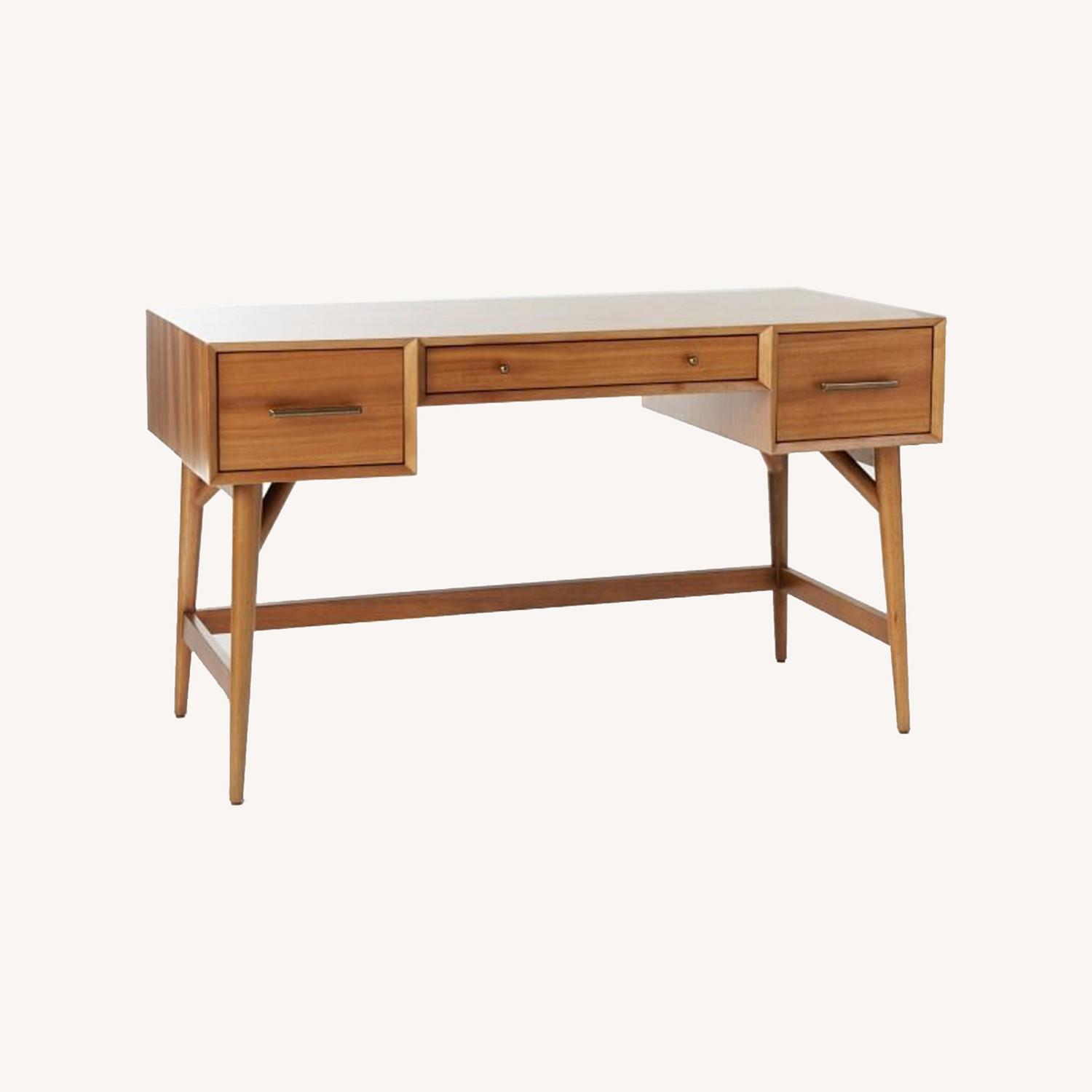 West Elm Mid Century Desk, Acorn Legs - AptDeco