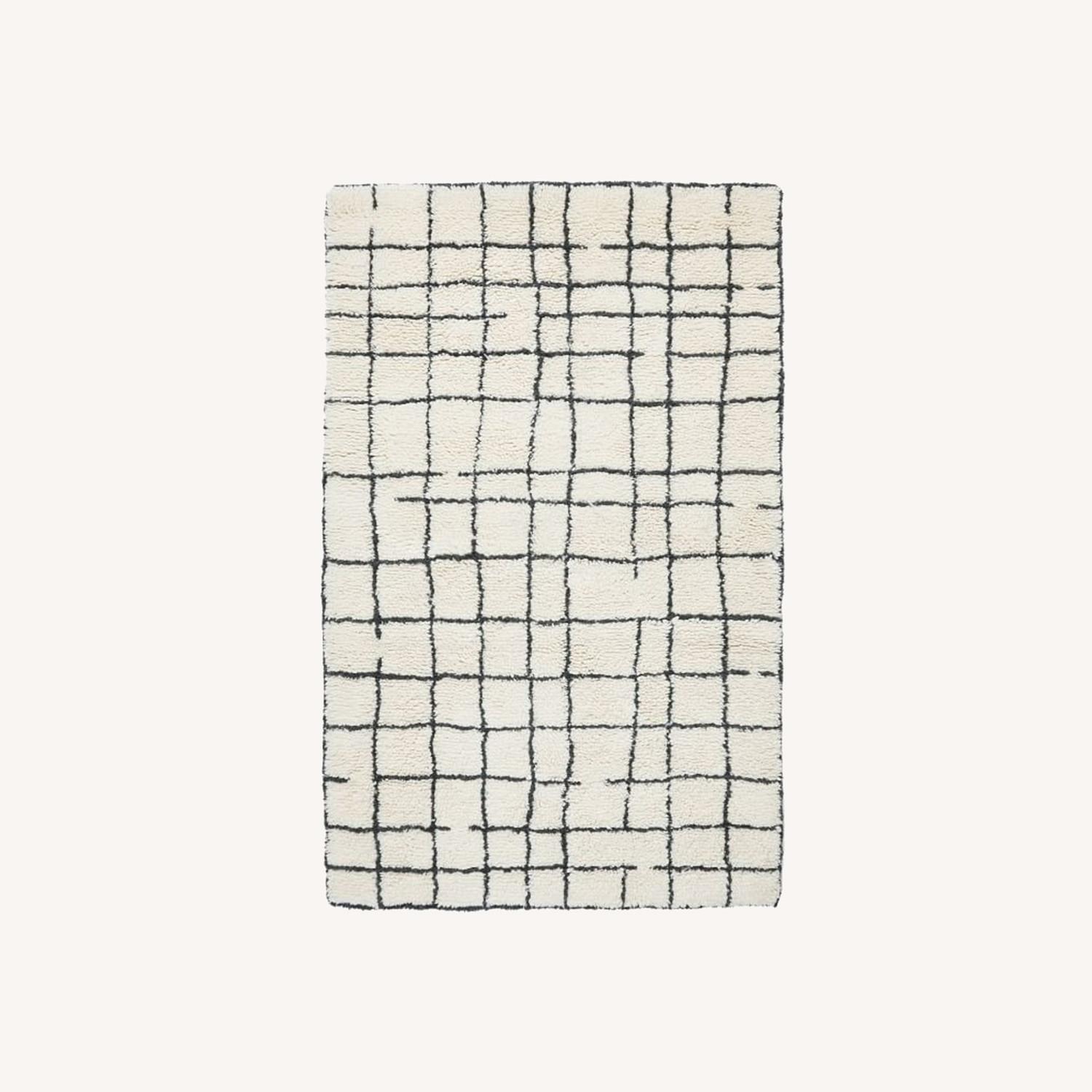 West Elm Grid Shag Rug - AptDeco