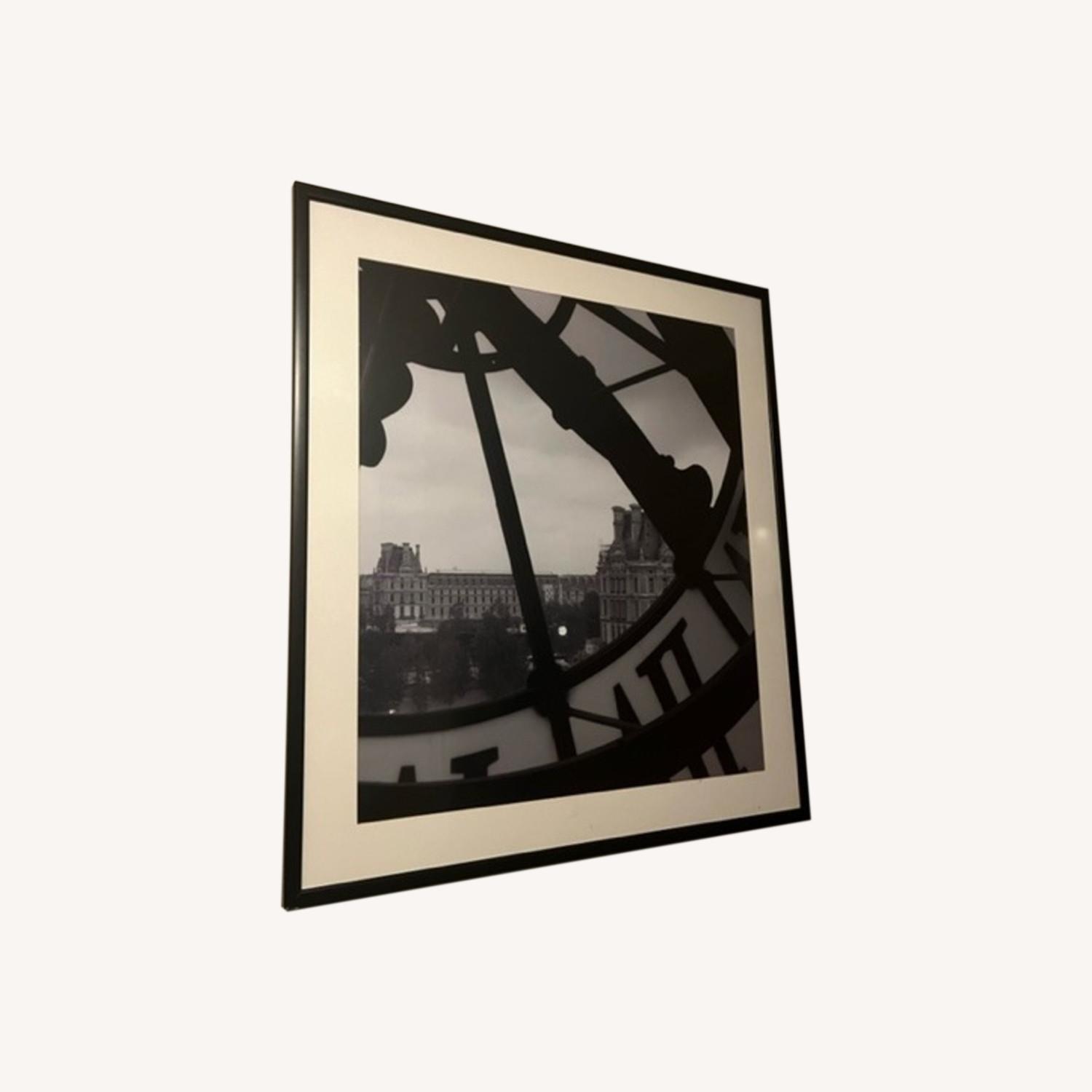 Large Framed Black and White Photo - AptDeco