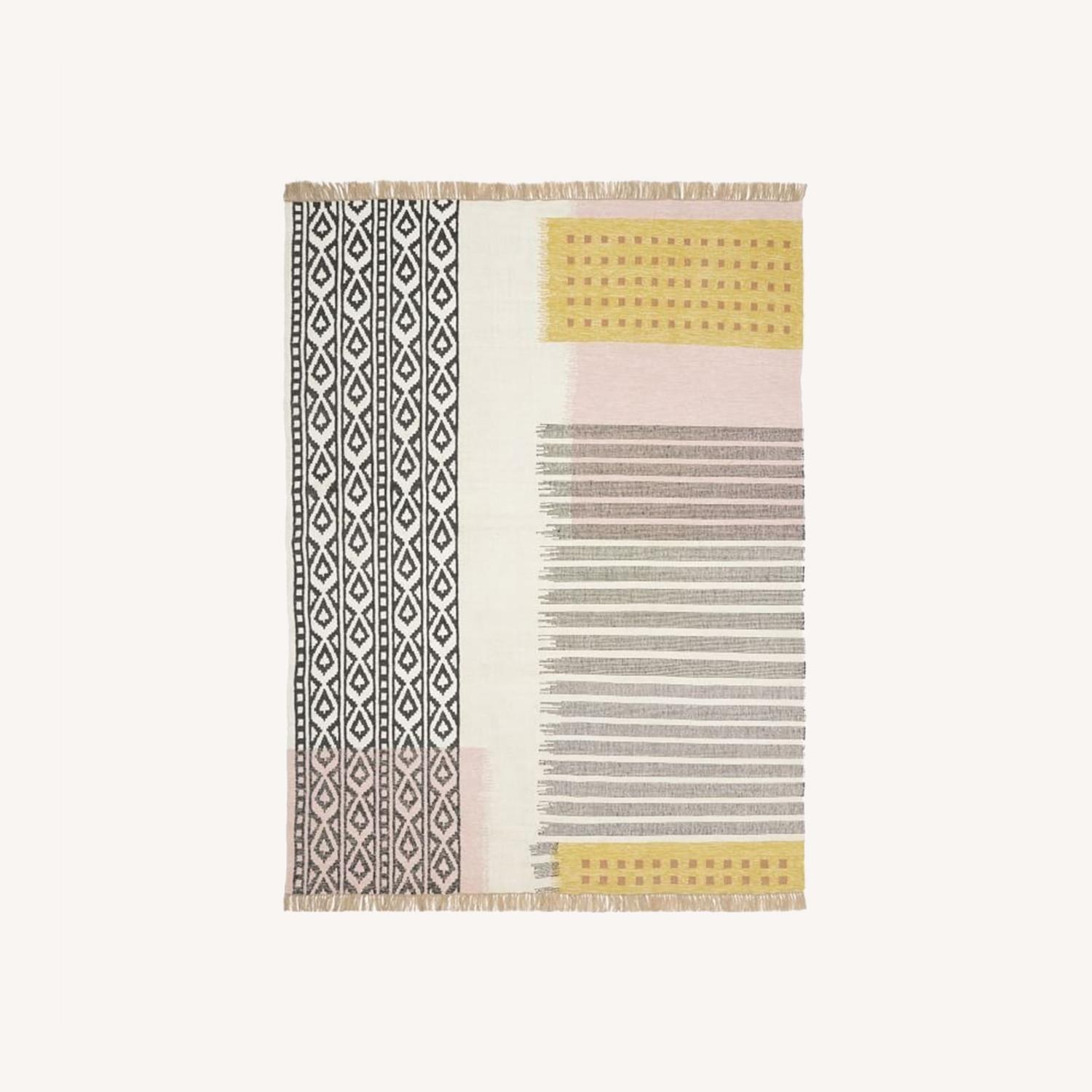 West Elm Okay Mix Rug, 5X8 Natural Flax - AptDeco